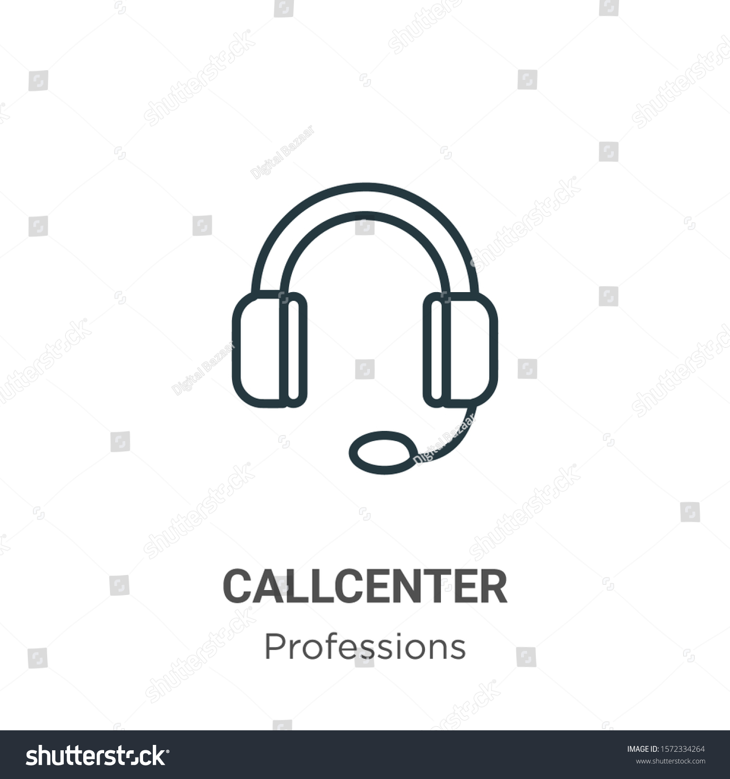 Callcenter Outline Vector Icon Thin Line Stock Vector (Royalty Free ... Callcenter Outline Vector Icon Thin Line Stock Vector (Royalty Free ...