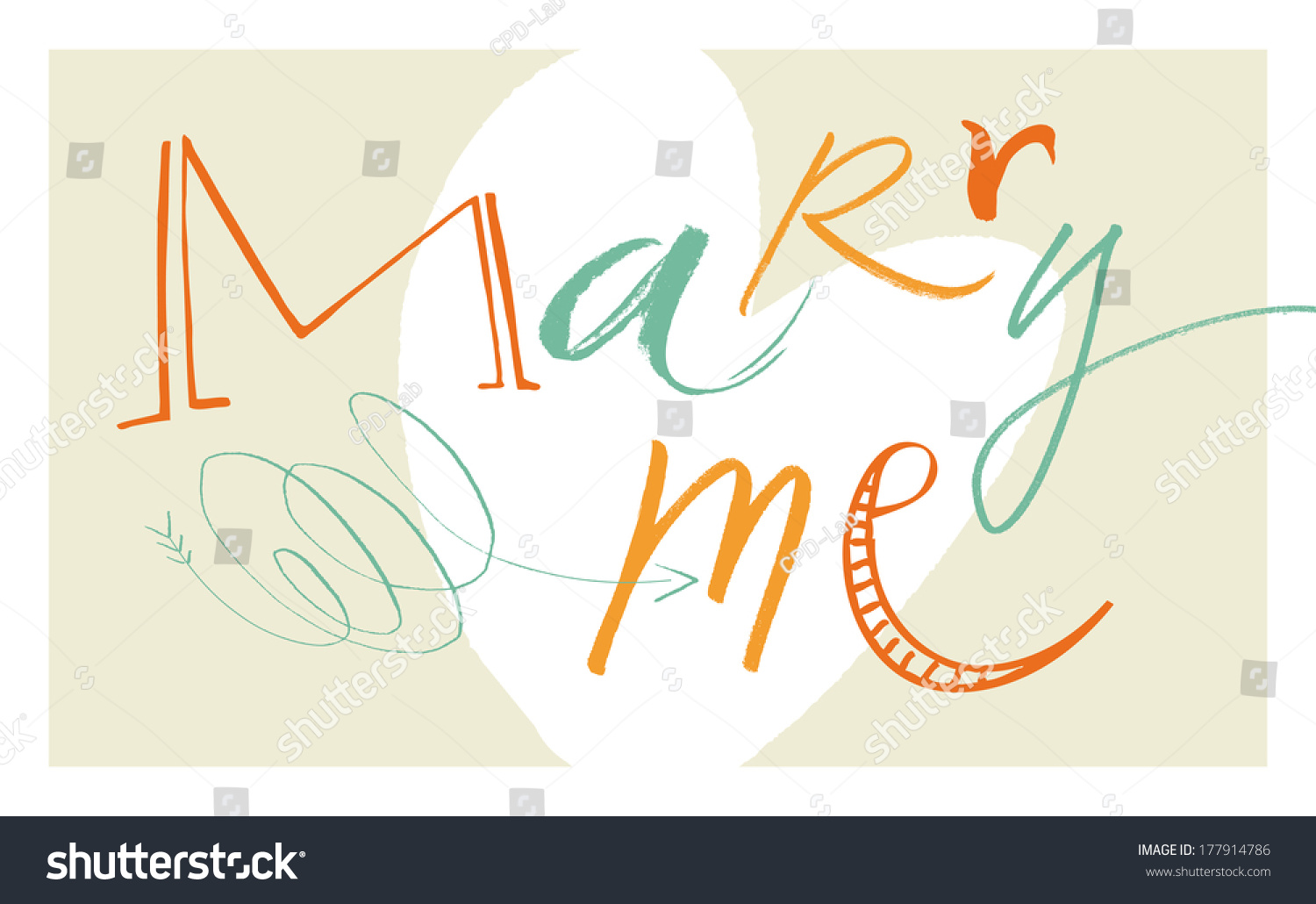 Calligraphic Marry Me Eps Vector File Stock Vector (Royalty Free ...