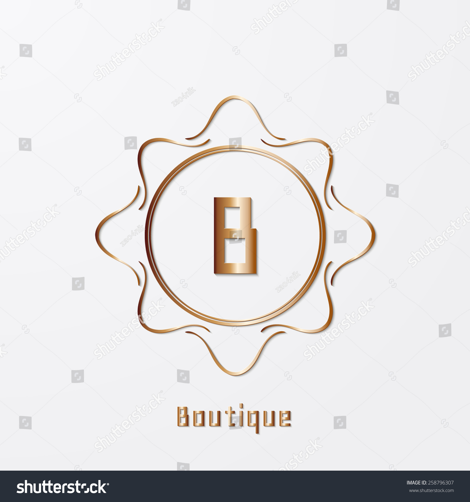 Calligraphy Monogram Vintage Pattern Logo Eps Stock Vector (Royalty ...