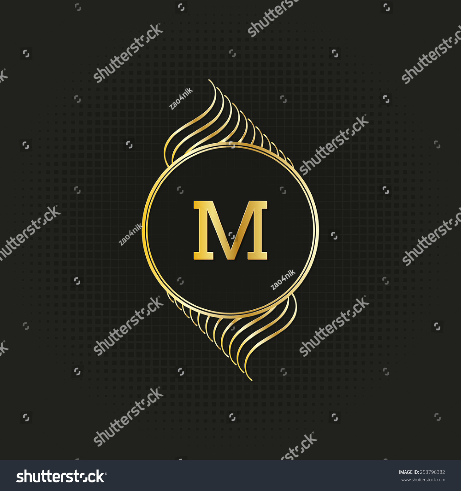 Calligraphy Monogram Vintage Pattern Logo Eps Stock Vector (Royalty ...