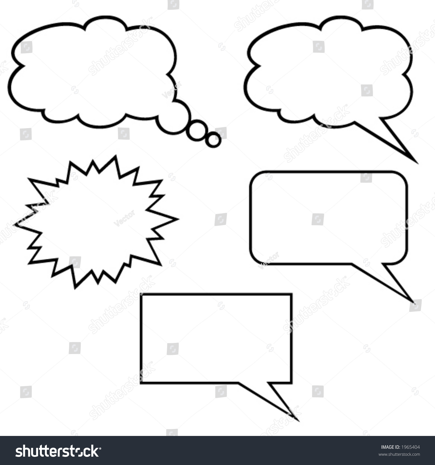 Callout Shapes Speech Bubbles Vector Stock Vector (Royalty Free) 1965404 Callout Shapes Speech Bubbles Vector Stock Vector (Royalty Free) 1965404