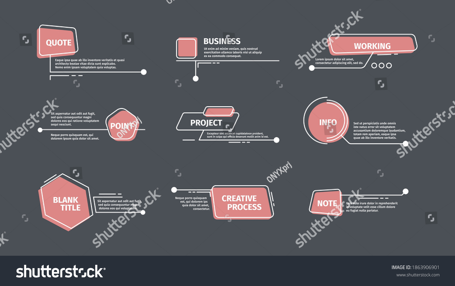 Callouts Chat Communication Text Bars Digital Stock Vector (Royalty ...