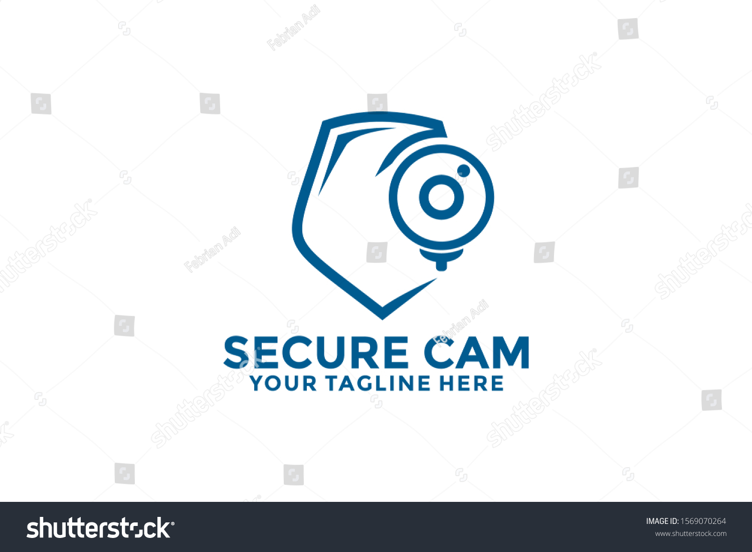 Cam Security Logo Design Cam Logo: vector de stock (libre de regalías ...