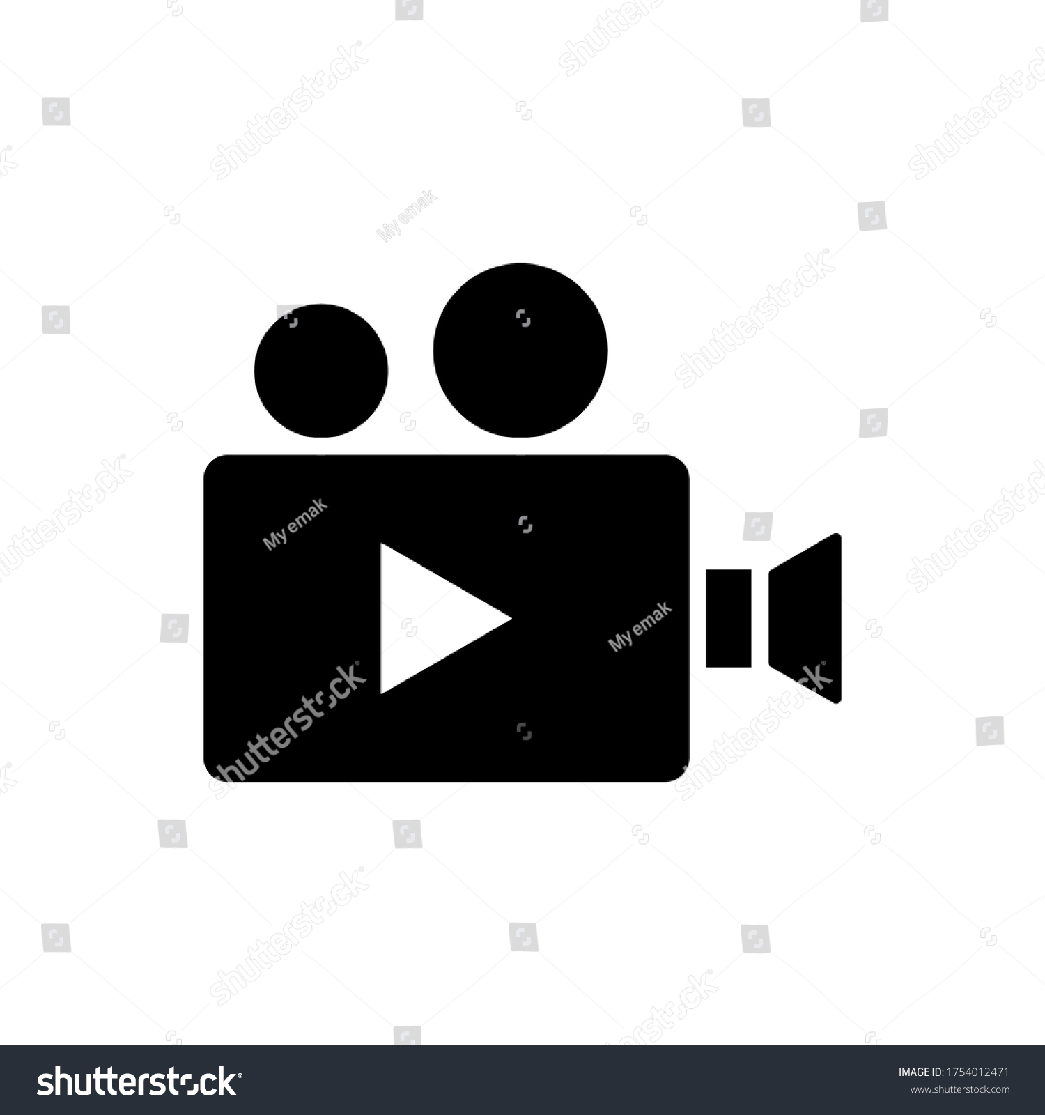 Camcorder Video Recorder Icon Vector Template Stock Vector (Royalty ...