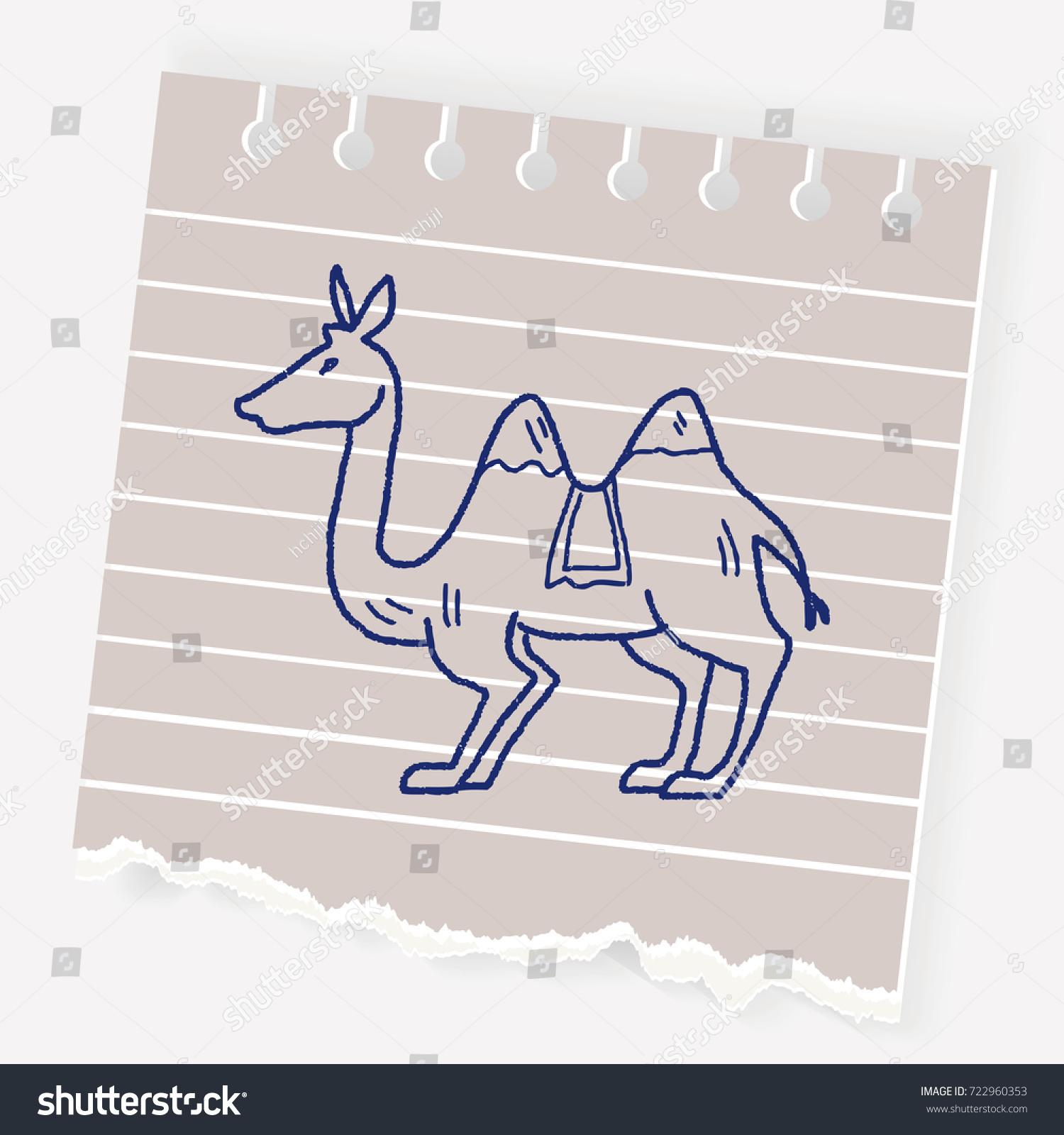 Camel Doodle Stock Vector (Royalty Free) 722960353 | Shutterstock