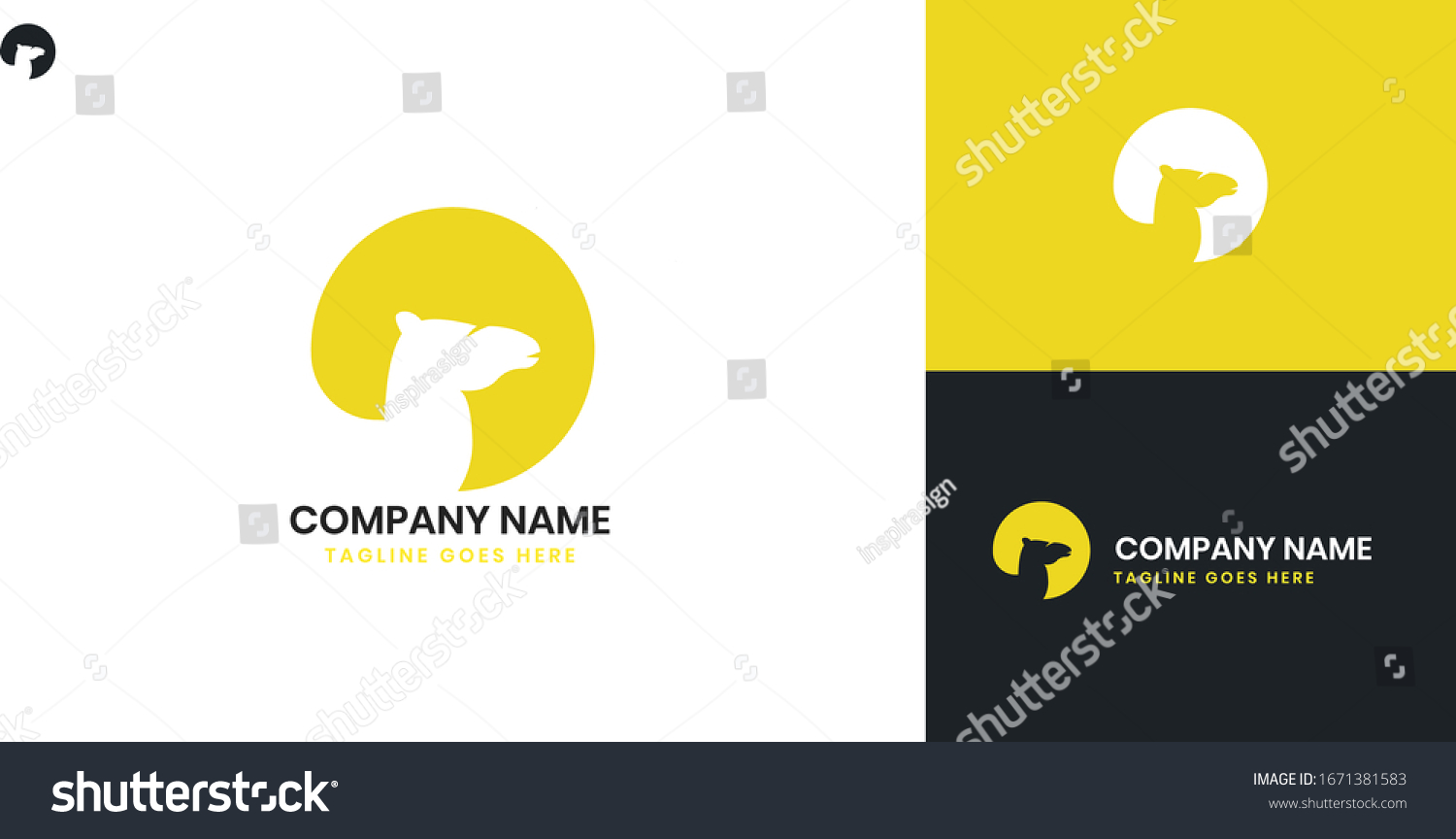 Camel Logo All Elements On This Stock Vector (Royalty Free) 1671381583
