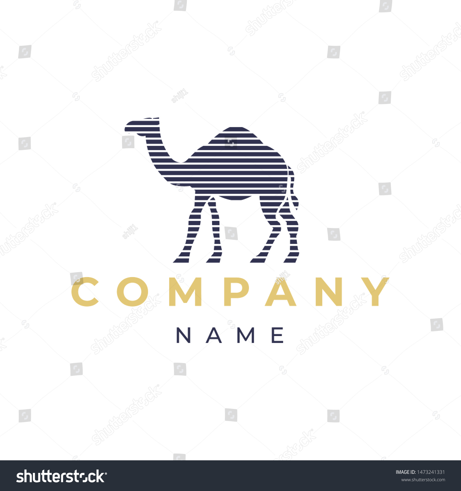 Camel Logo Designcreative Simple Element Logo Stock Vector (Royalty ...