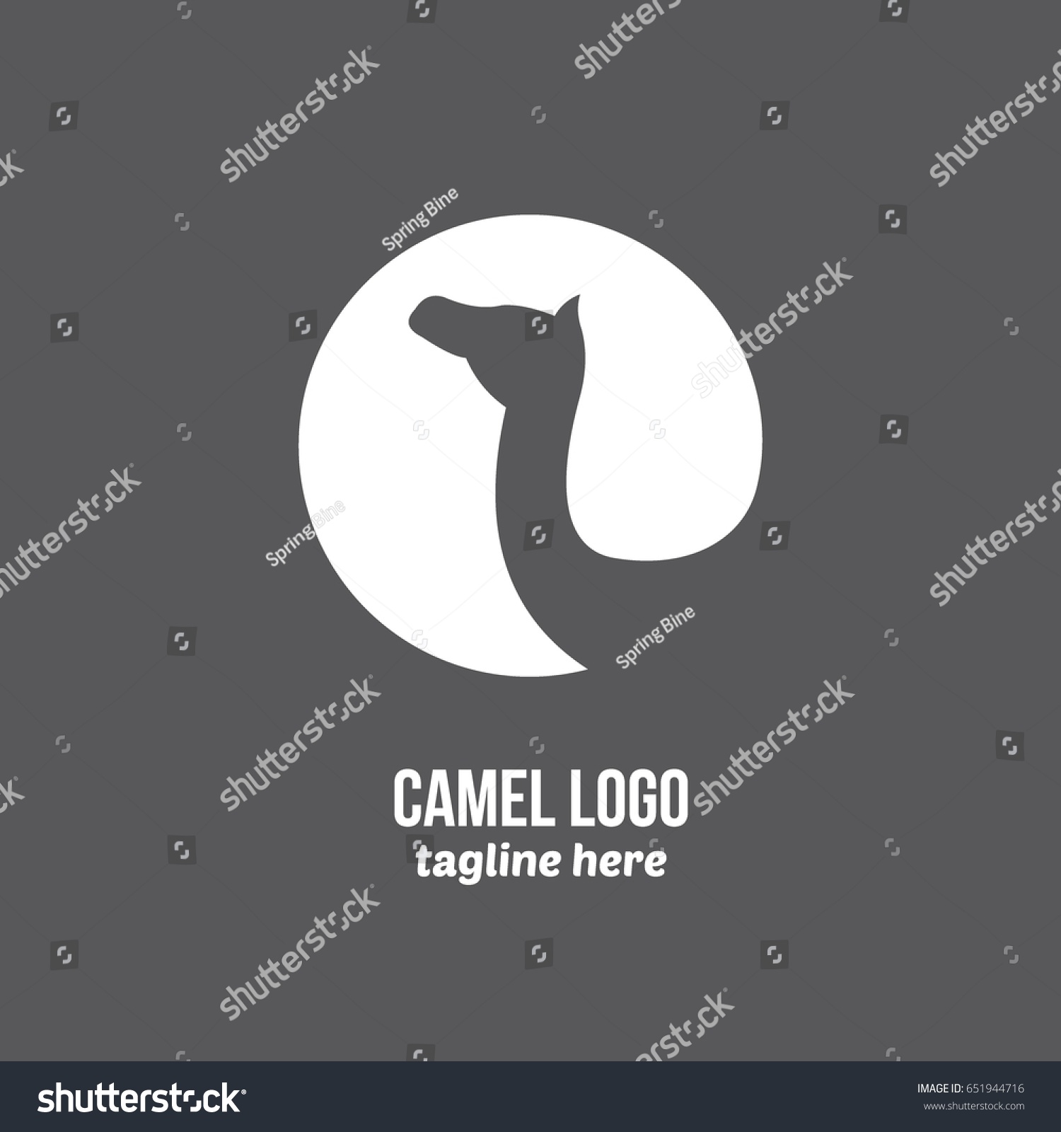 Camel Logo Design Vector Stock Vector (Royalty Free) 651944716 ...