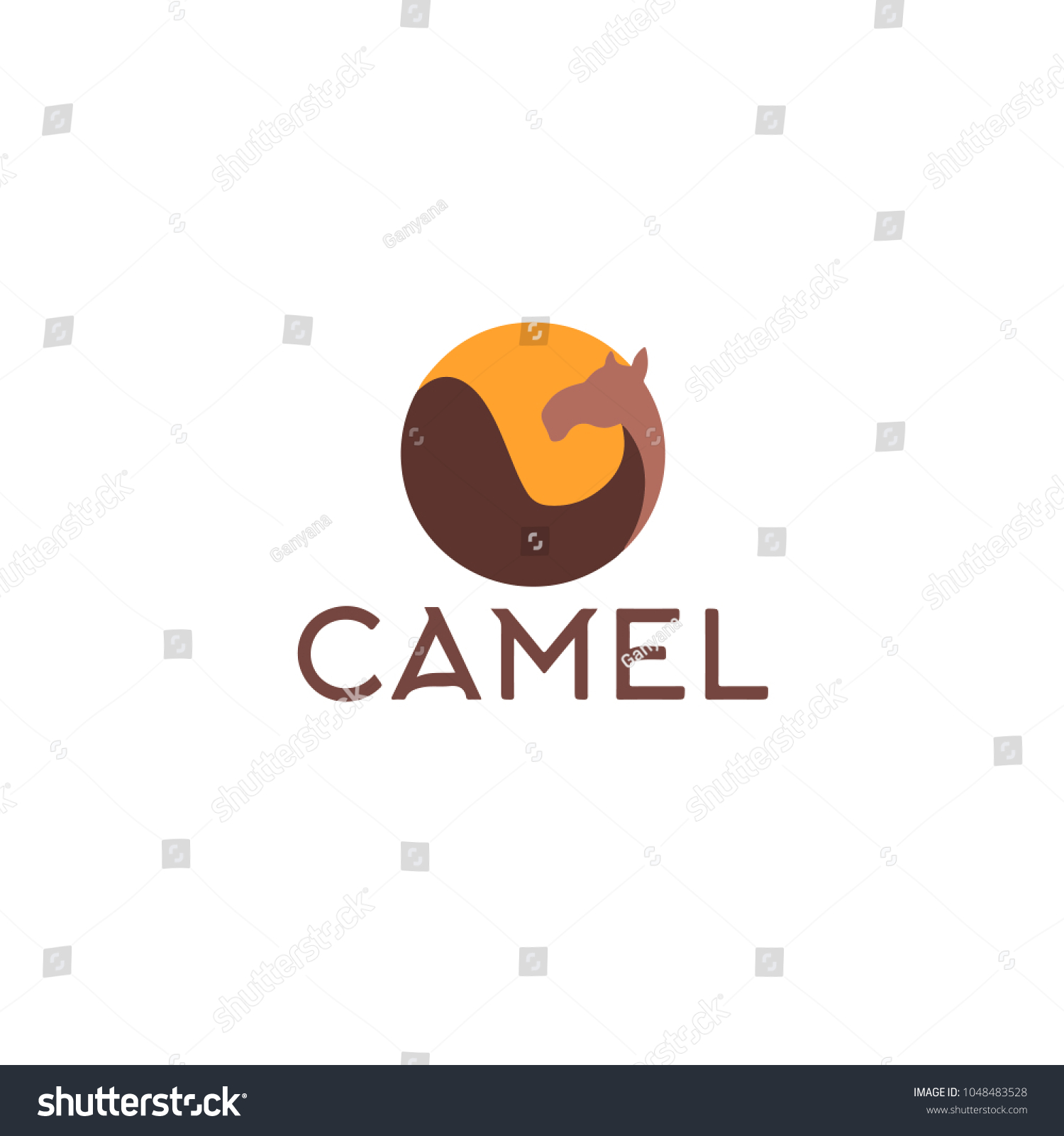Camel Logo Font Stock Vector (Royalty Free) 1048483528 | Shutterstock
