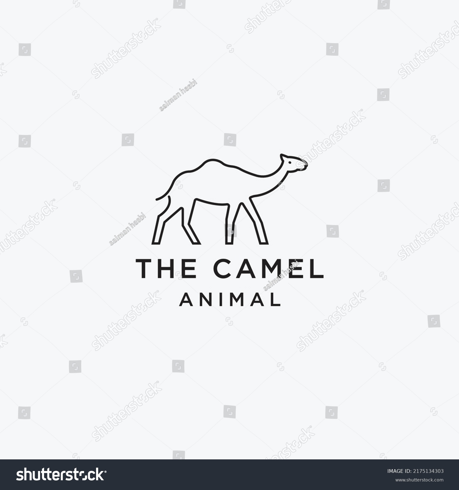 Camel Logo Icon Design Template Vector Stock Vector (Royalty Free ...