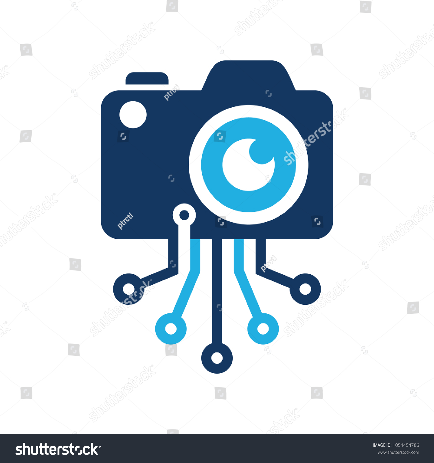 Camera Digital Logo Icon Design Stock Vector (Royalty Free) 1054454786