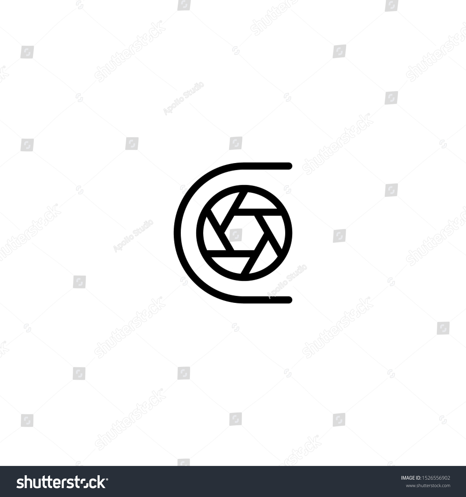 Camera Graphic Design Template Vector Isolated Stock Vector (Royalty ...