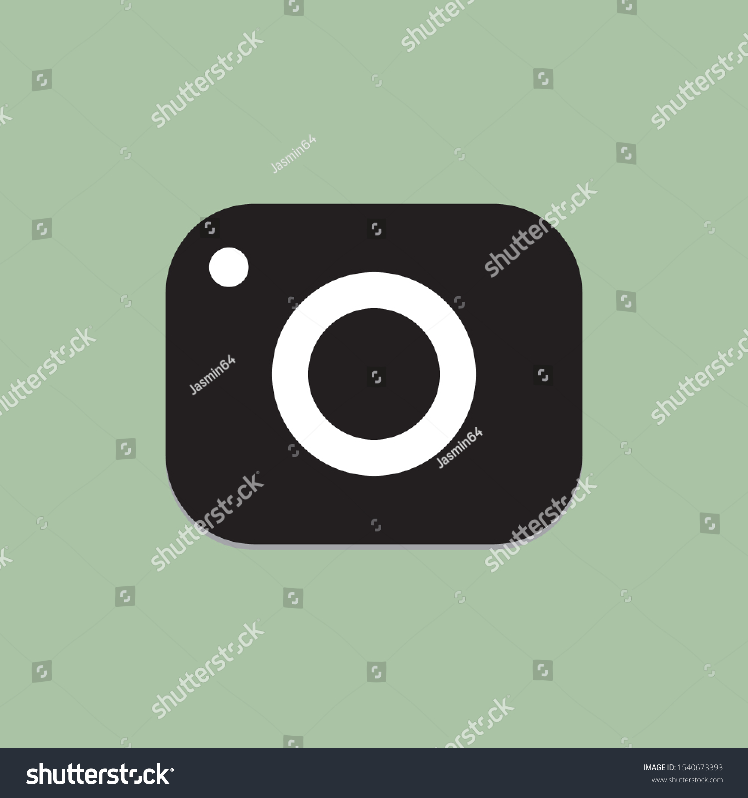 Camera Icon Web Applications Vector Illustration Stock Vector (Royalty ...