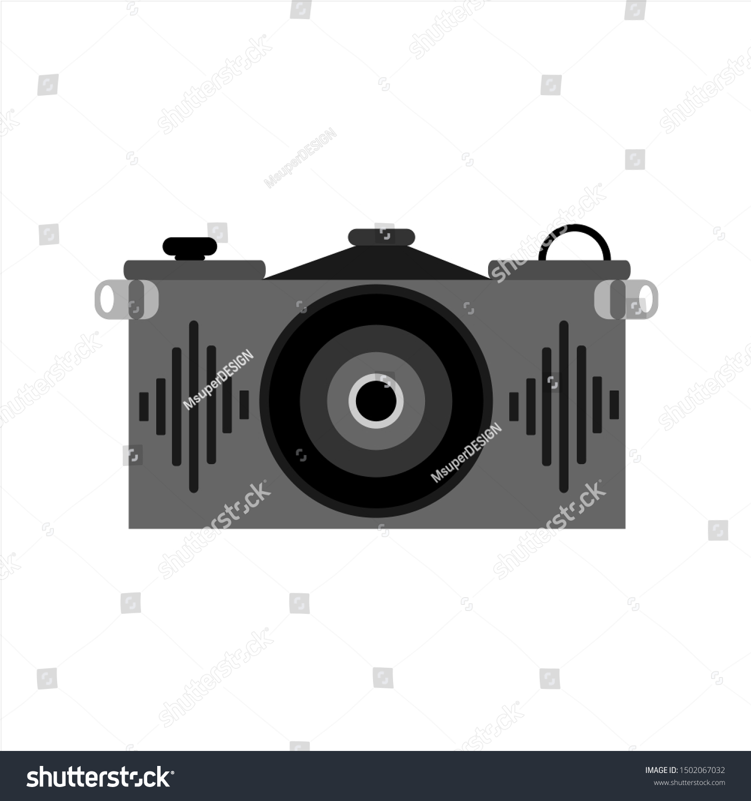 Camera Isolated On White Background Vector Stock Vector (Royalty Free ...