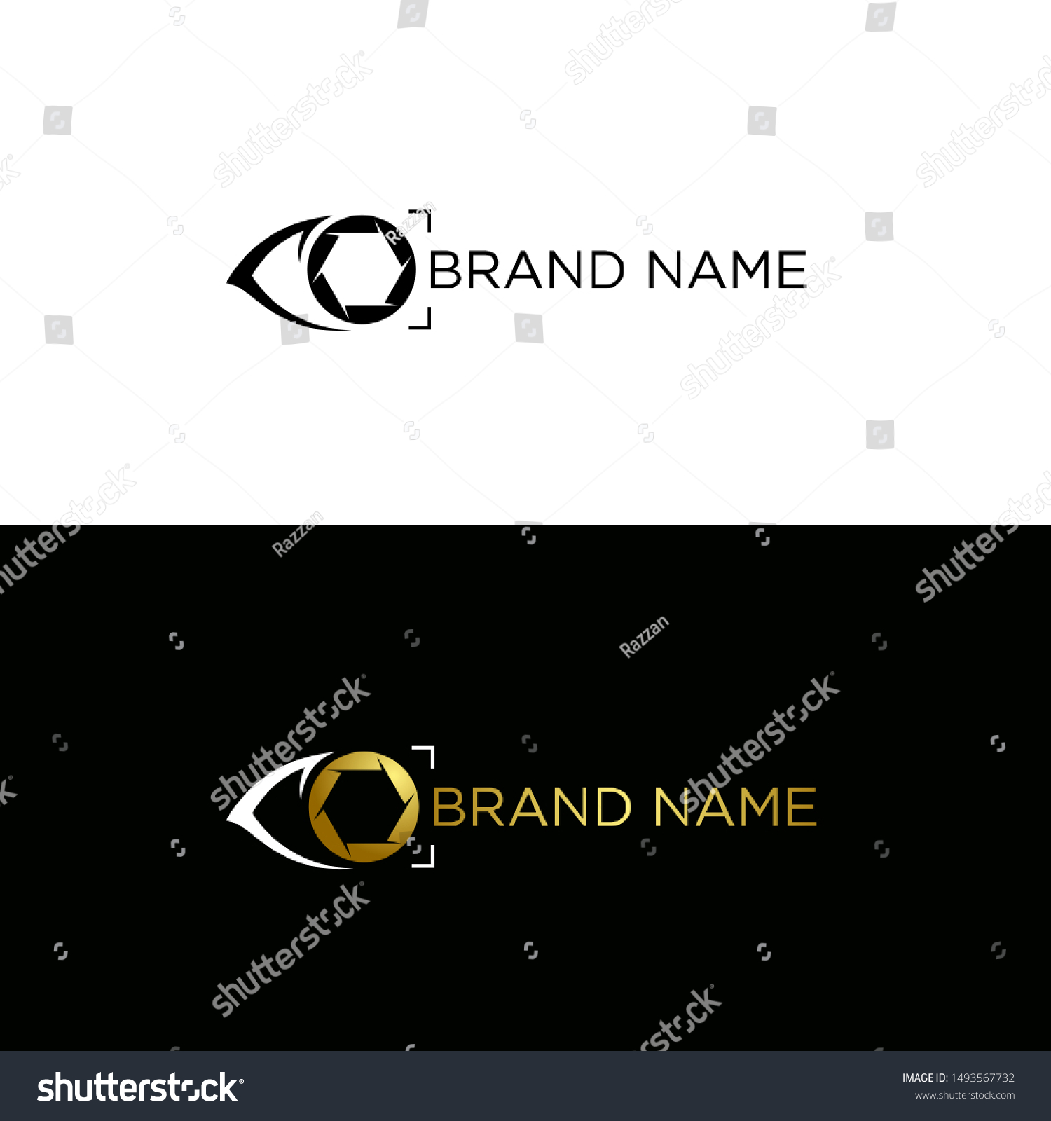 Camera Lens Vector Logo Template Stock Vector (Royalty Free) 1493567732