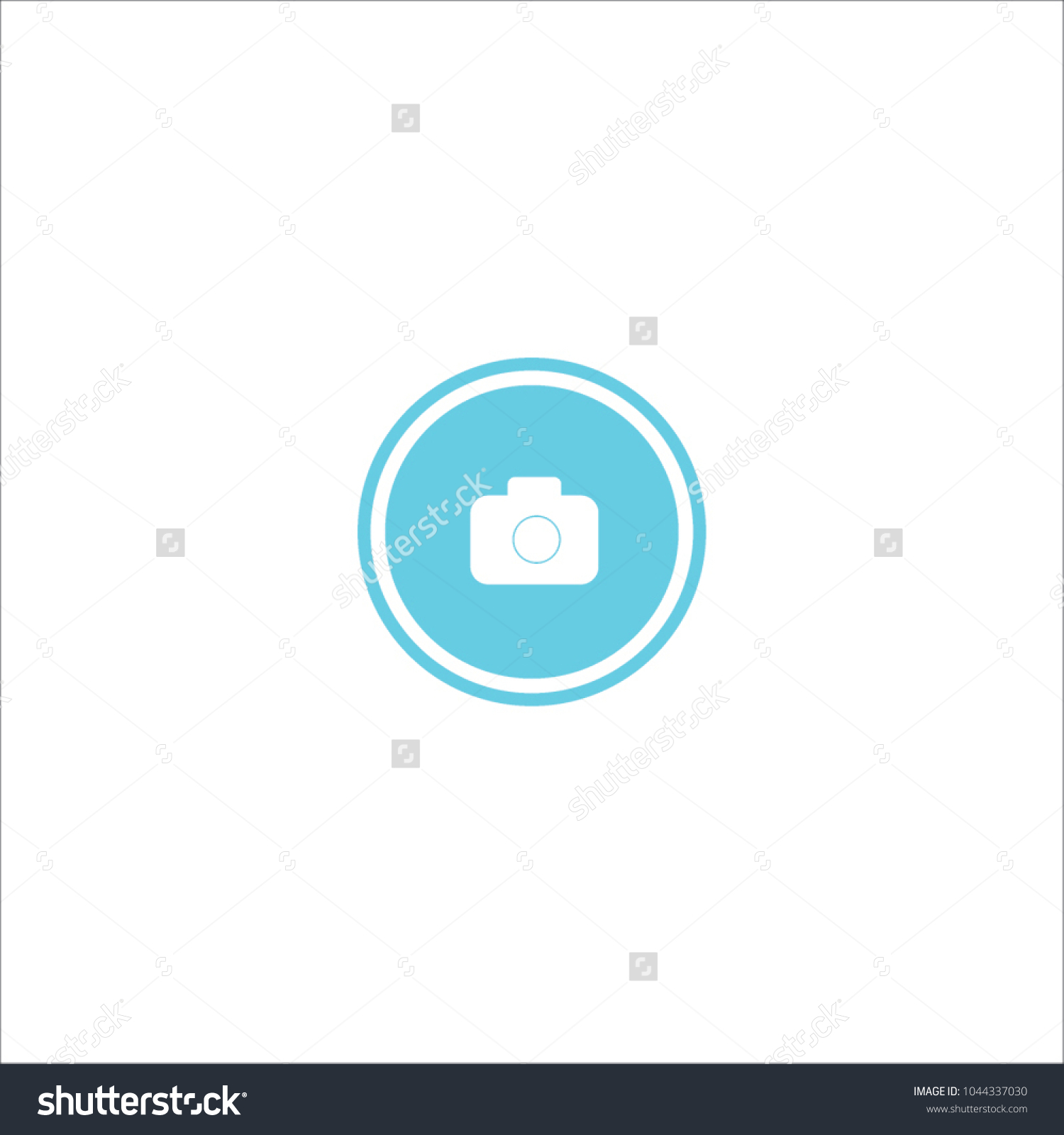 Camera Logo Design Circle Stock Vector (Royalty Free) 1044337030 ...