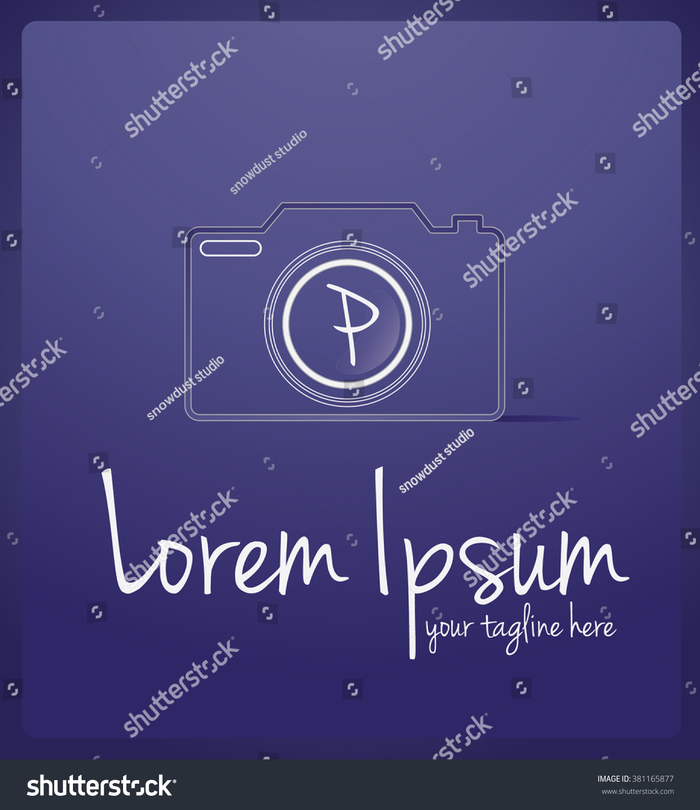 Camera Logo Letter P Stock Vector (Royalty Free) 381165877 | Shutterstock