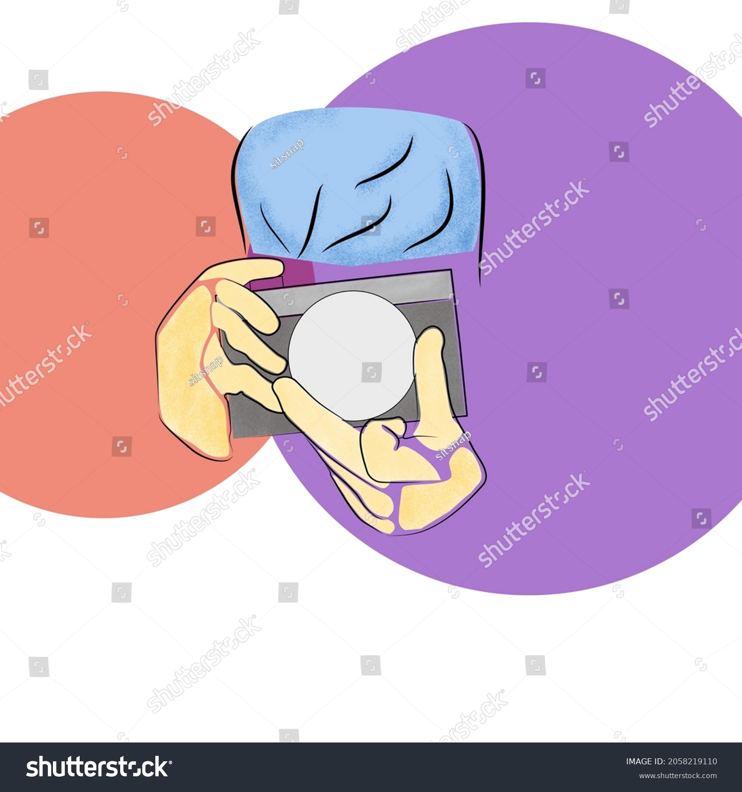 Camera Men Line Art Vector Stock Vector (Royalty Free) 2058219110 ...