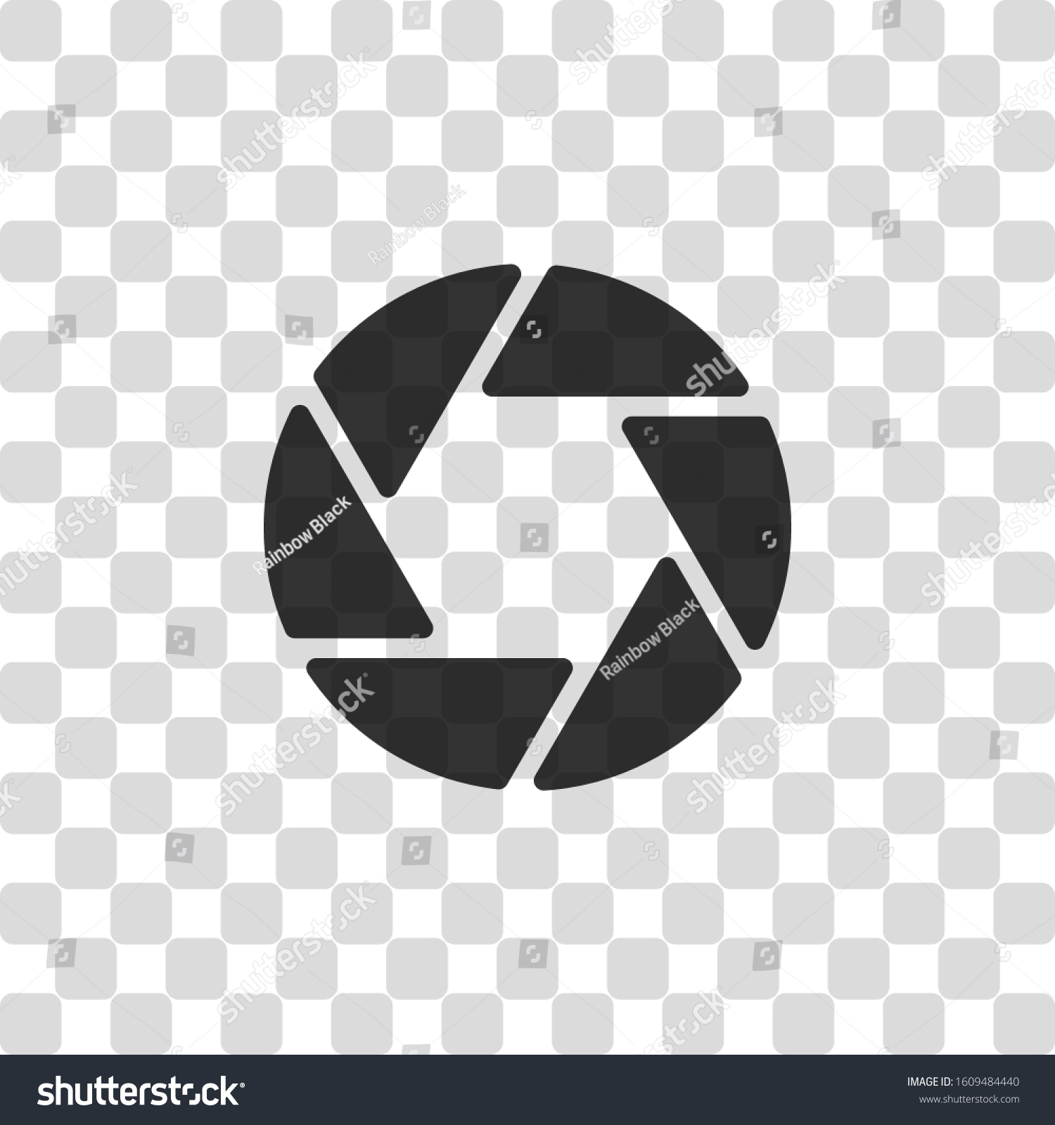 Camera Objective Simple Silhouette Black Symbol Stock Vector (Royalty ...