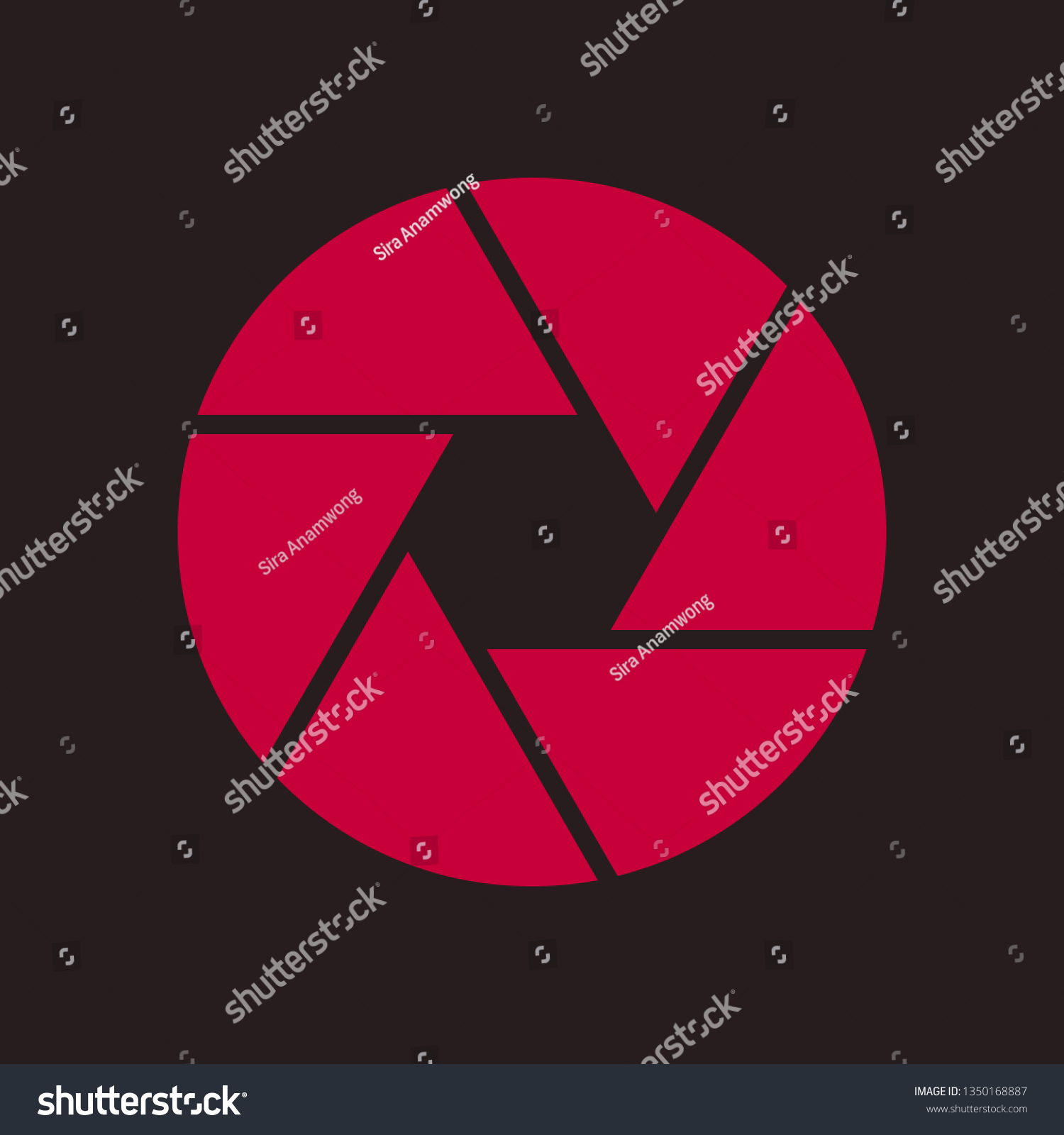 Camera Shutter Aperture Vector Illustration Stock Vector (Royalty Free ...