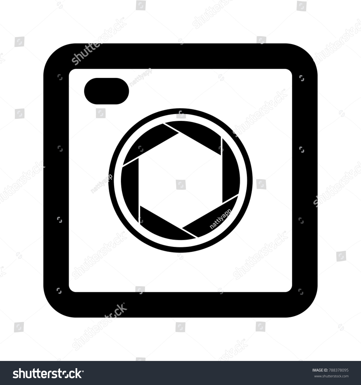 Camera Shutter Icon Symbol Shutter Blade: vector de stock (libre de ...