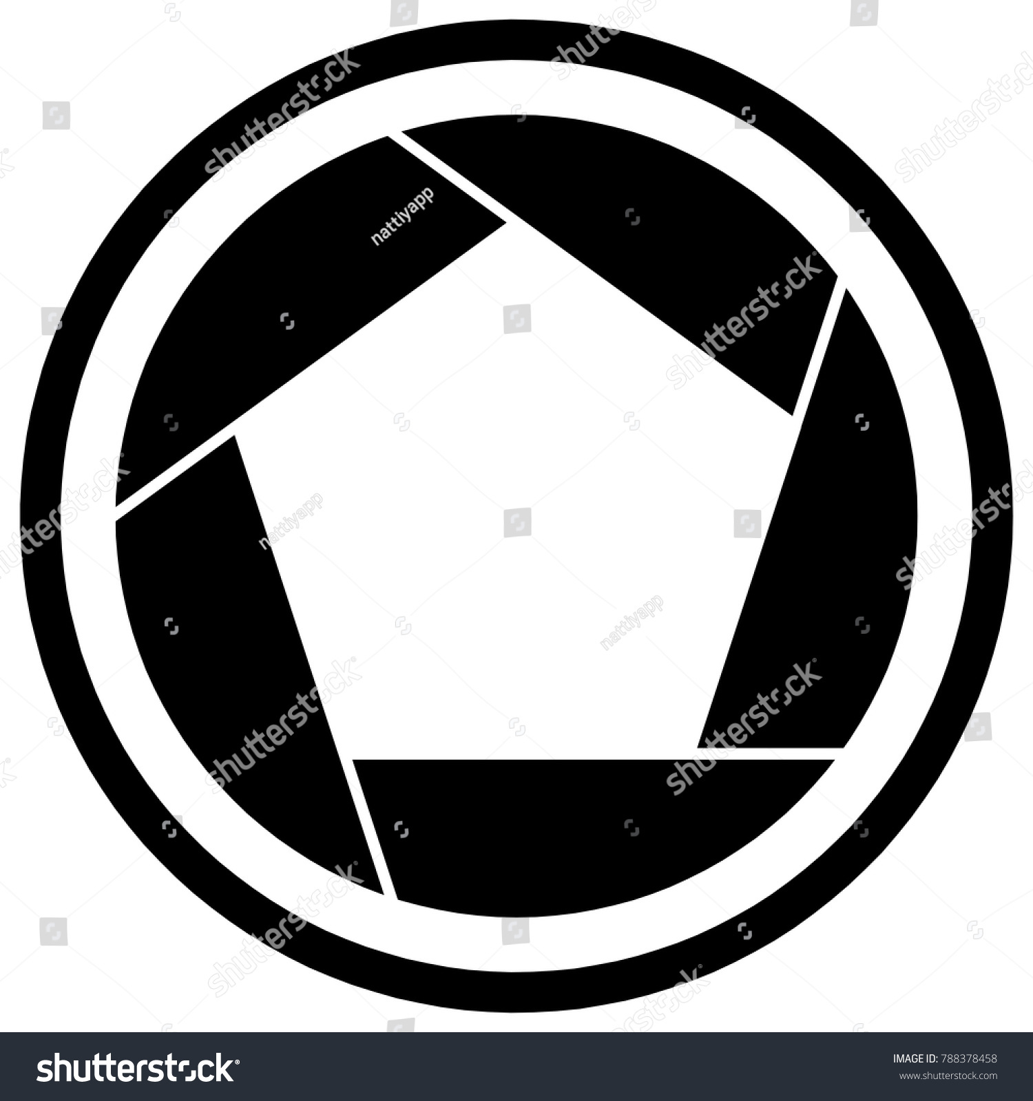 Camera Shutter Icon Symbol Shutter Blade: vector de stock (libre de ...
