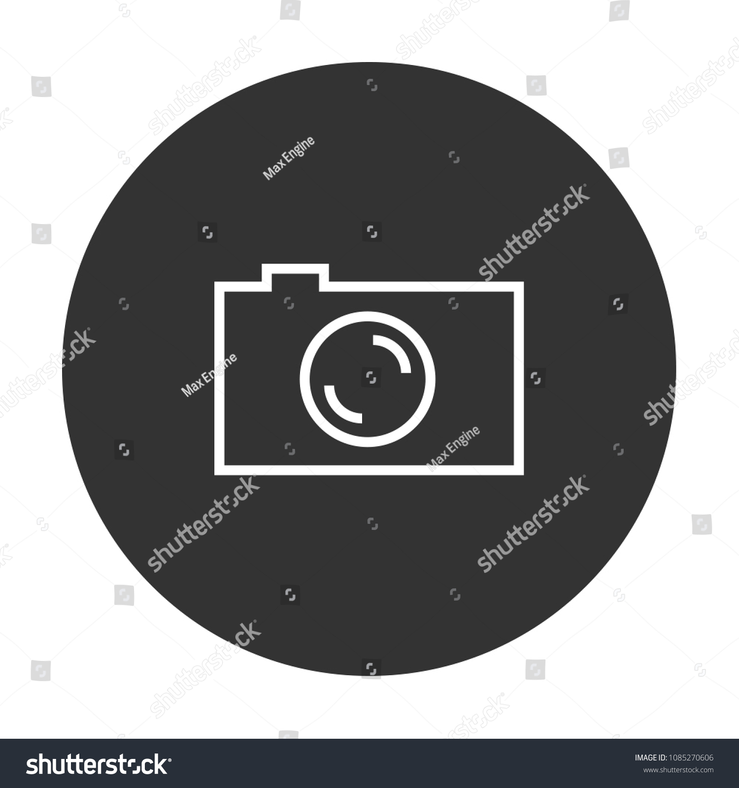Camera Vector Icon Photography Camera Sign Stock Vector (Royalty Free ...