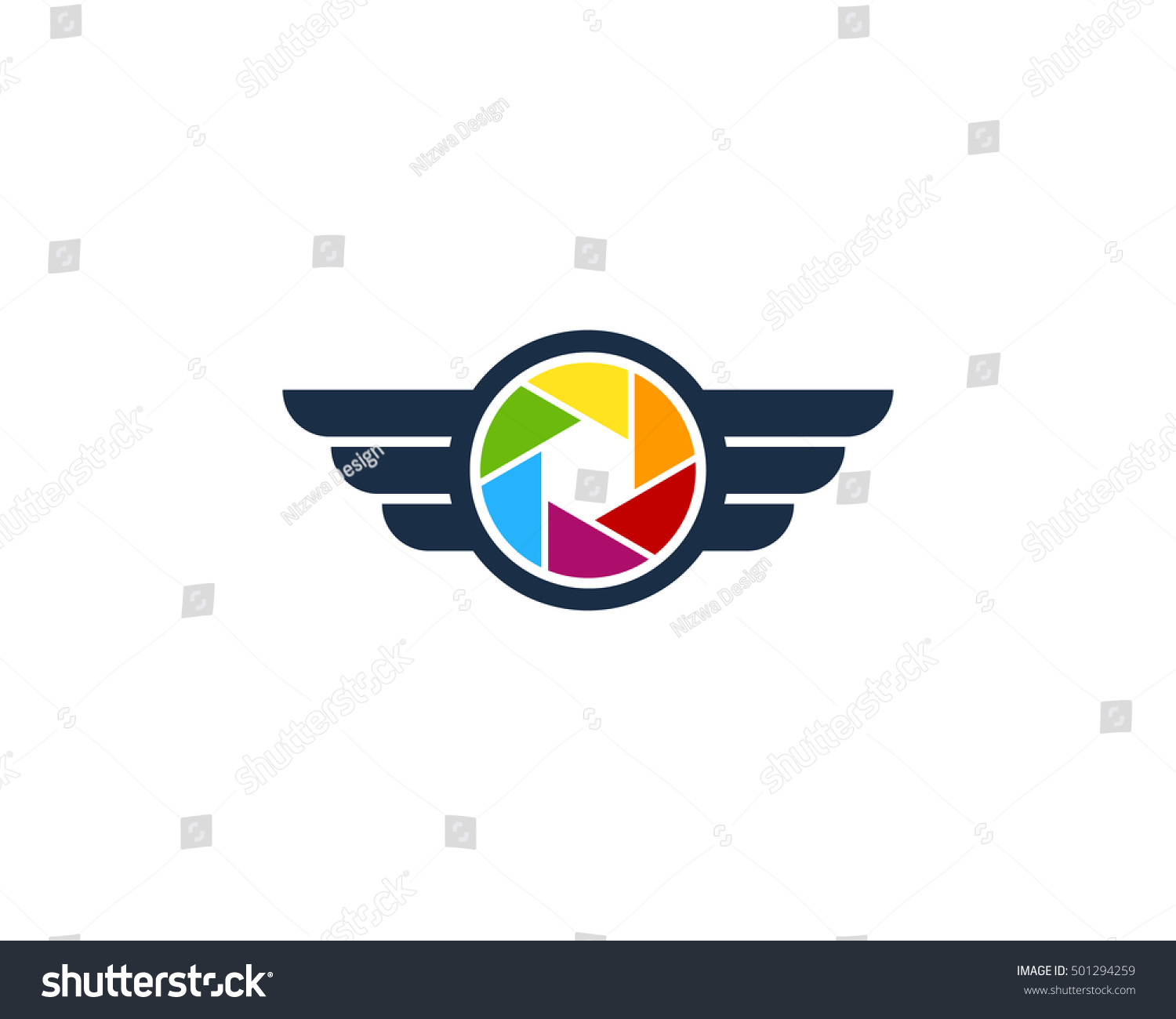 Camera Wing Photography Logo Design Template Stock Vector (Royalty Free ...