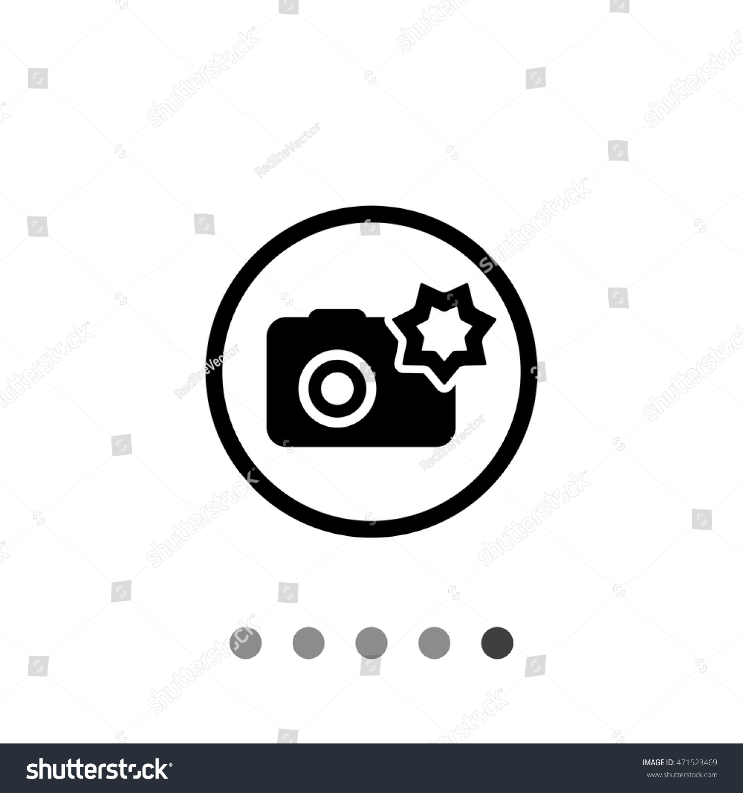 Camera Flash Circle Stock Vector (Royalty Free) 471523469 | Shutterstock