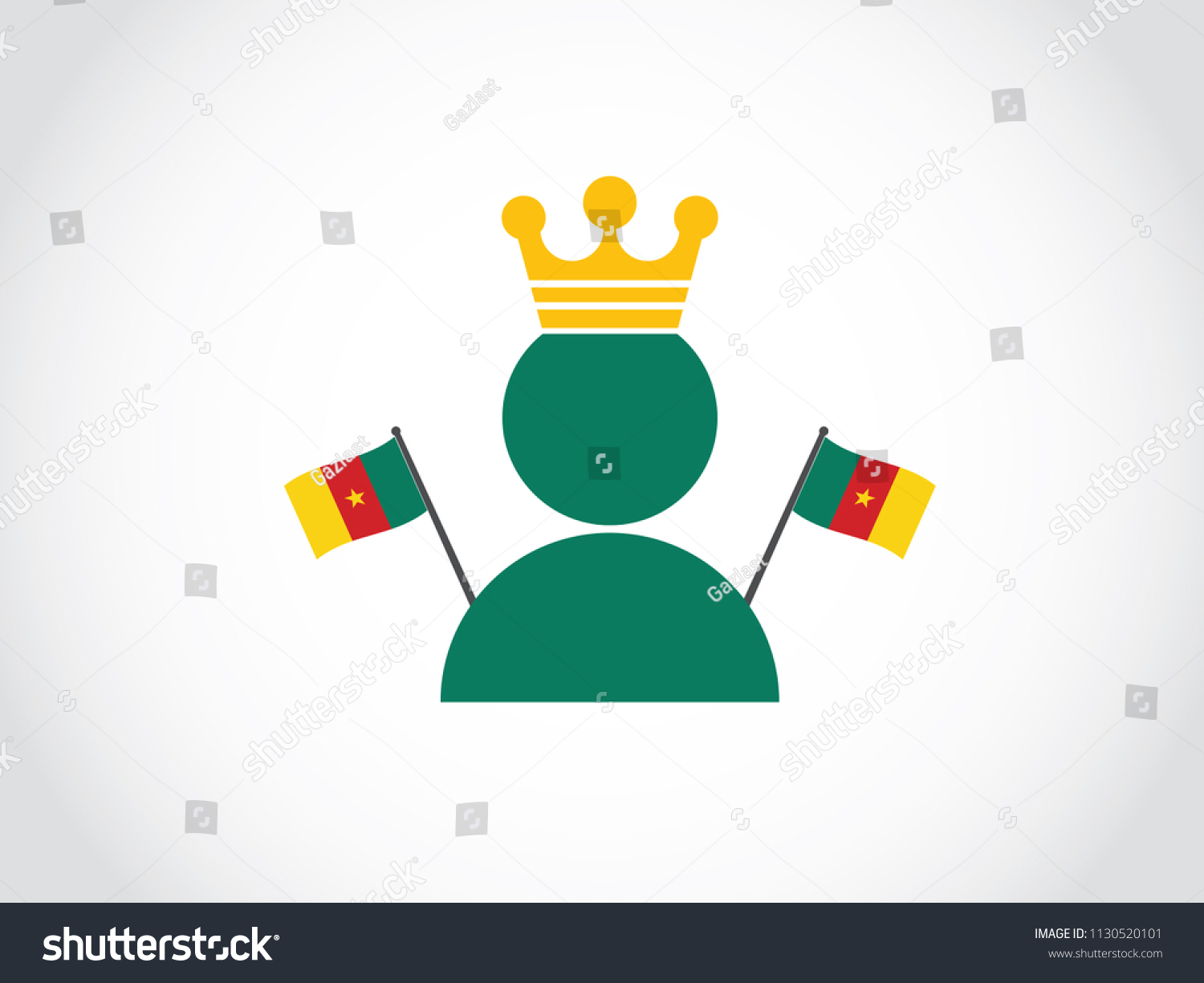 Cameroon State King Stock Vector (Royalty Free) 1130520101 | Shutterstock