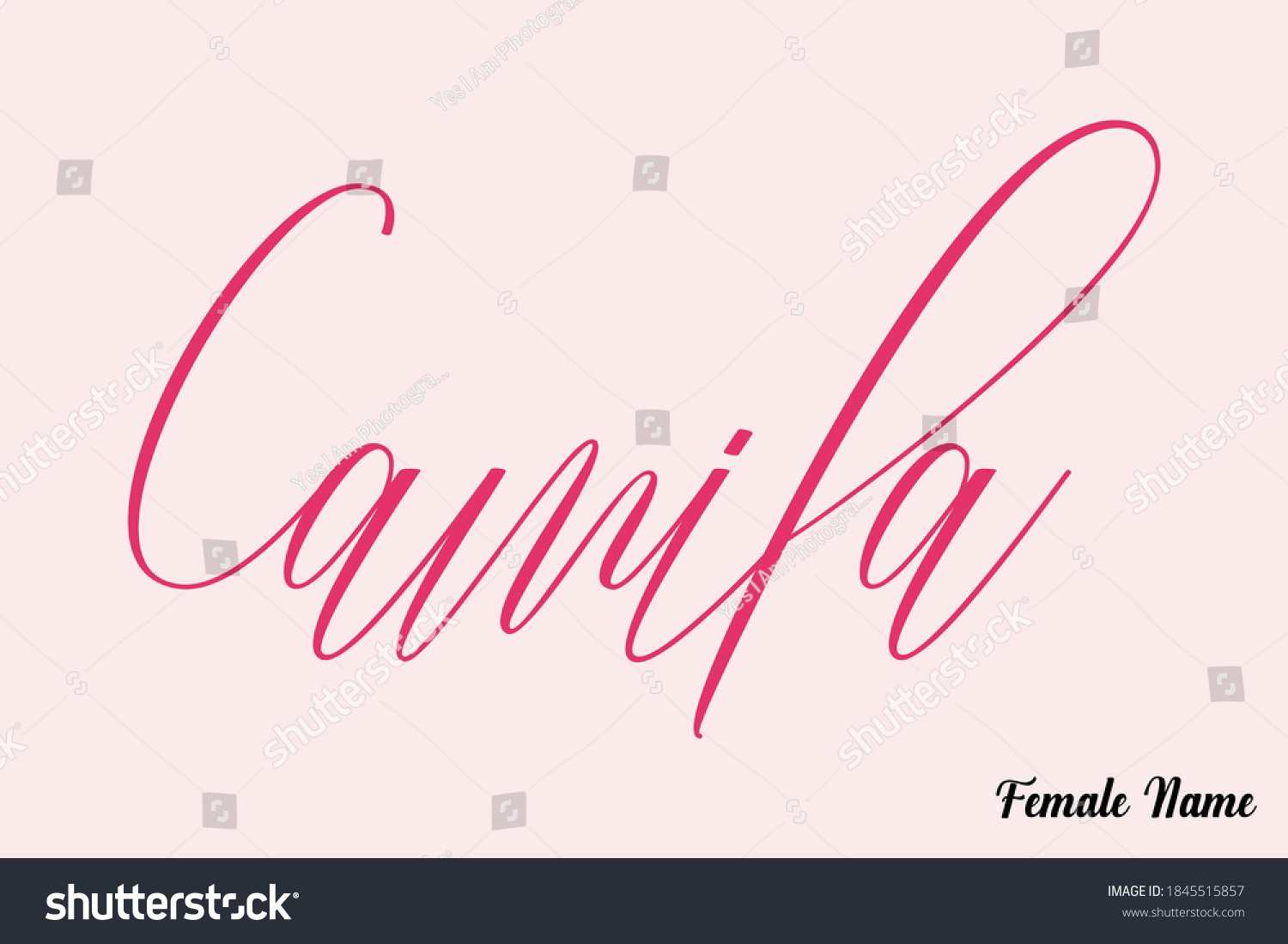 Camilafemale Name Calligraphy Cursive Dork Pink Stock Vector (Royalty ... Camilafemale Name Calligraphy Cursive Dork Pink Stock Vector (Royalty ...