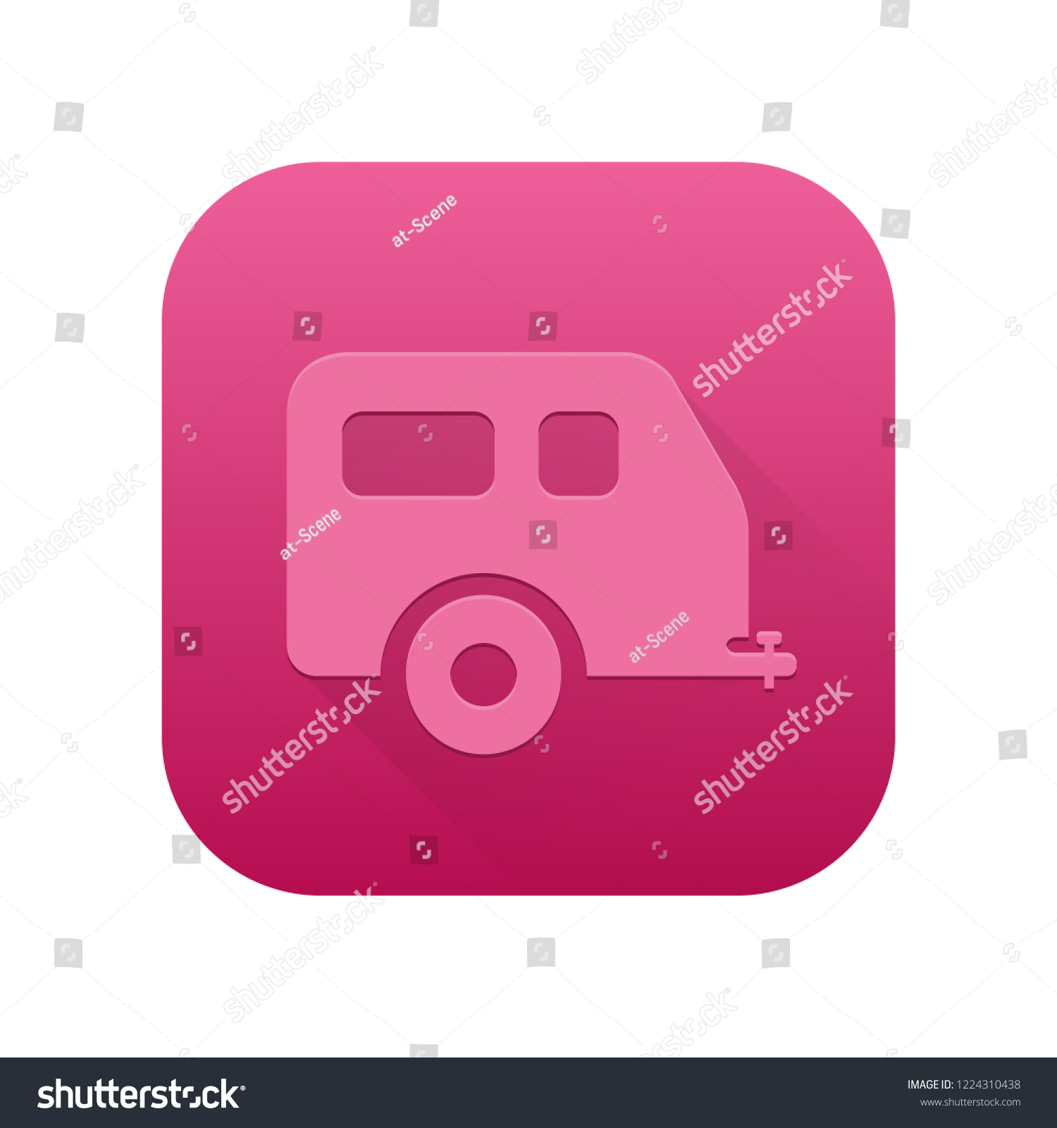 Camper App Icon Stock Vector (Royalty Free) 1224310438 | Shutterstock