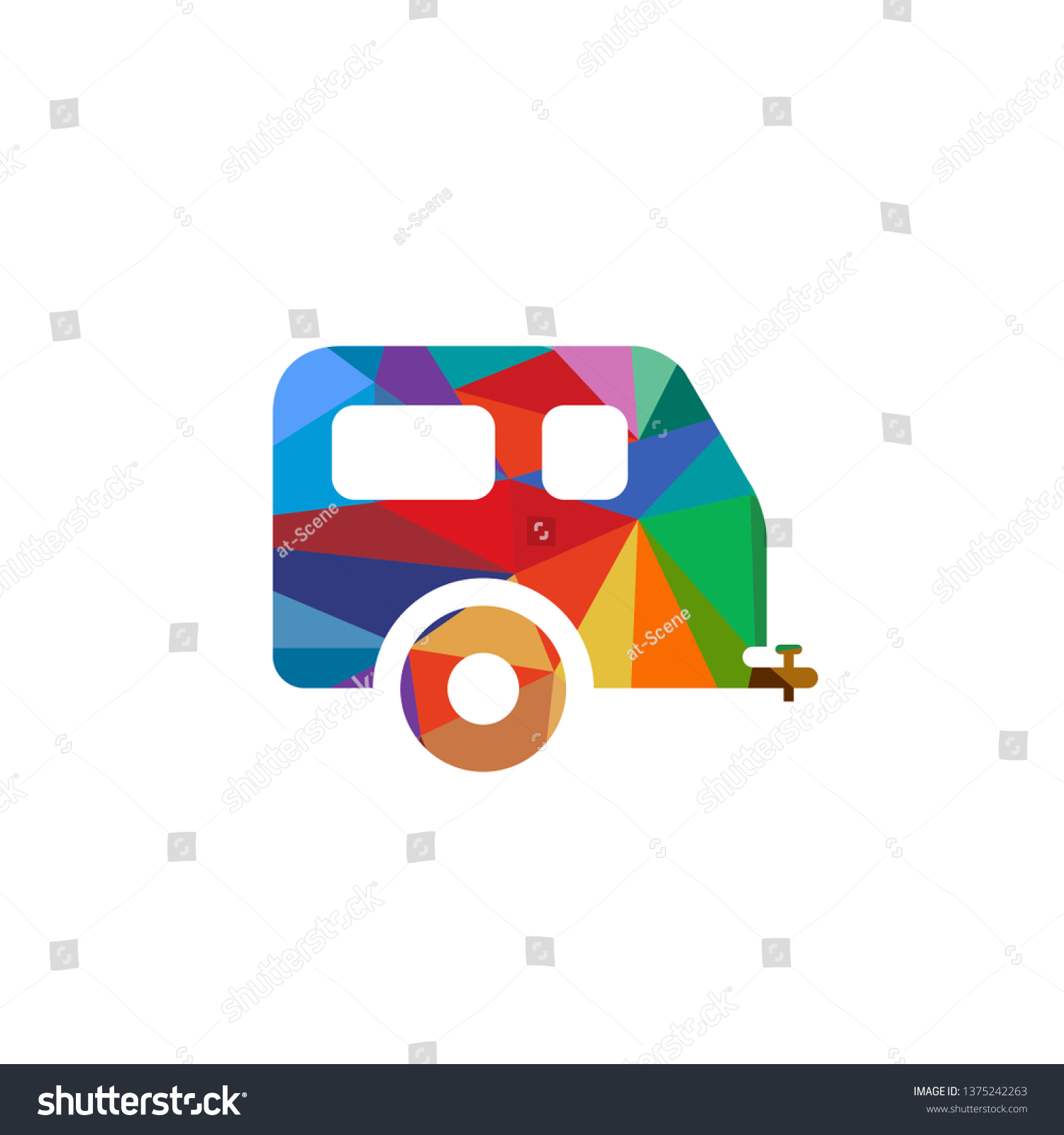 Camper App Icon Stock Vector (Royalty Free) 1375242263 | Shutterstock