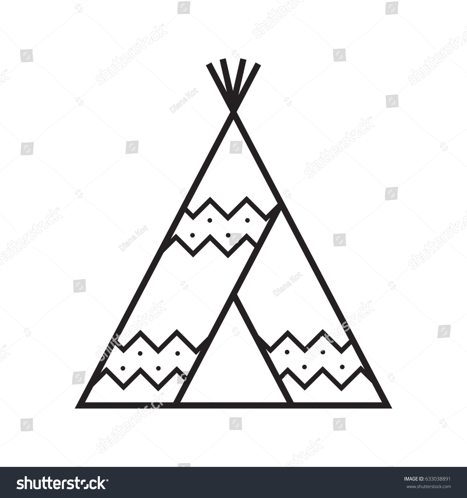 Teepee-shape Images, Stock Photos & Vectors | Shutterstock