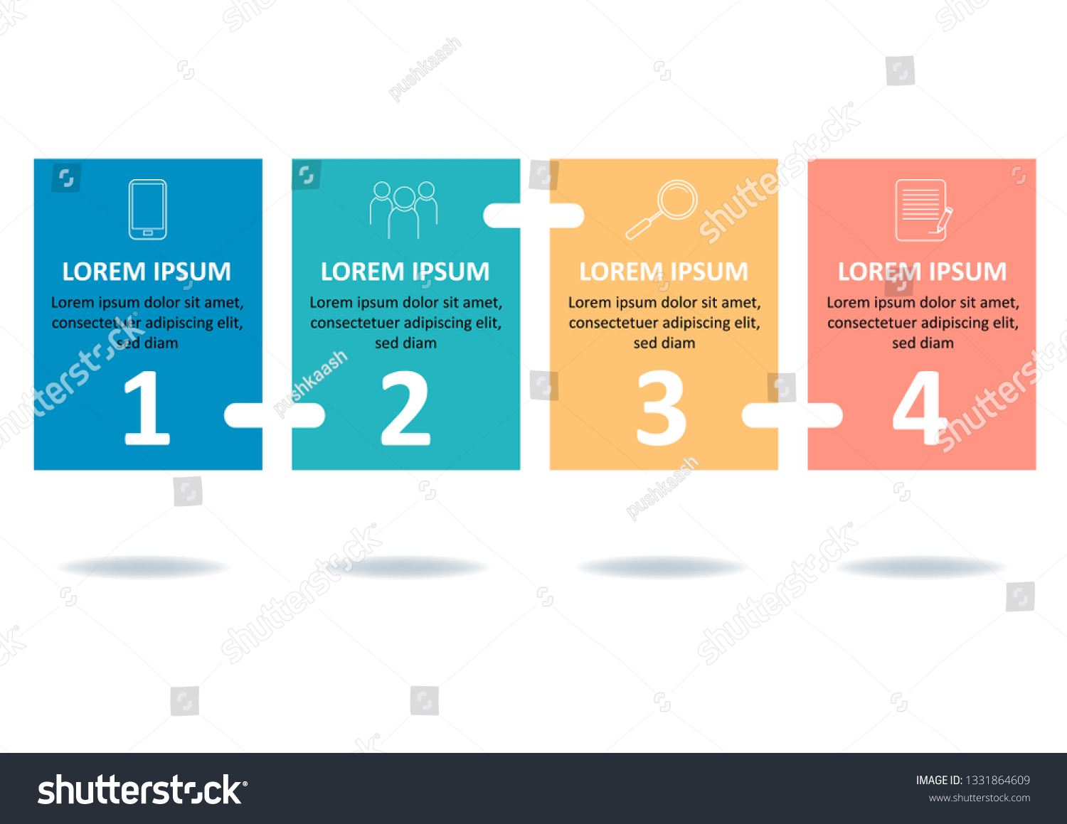 Can Be Used Presentations Banner Workflow Stock Vector (Royalty Free ...