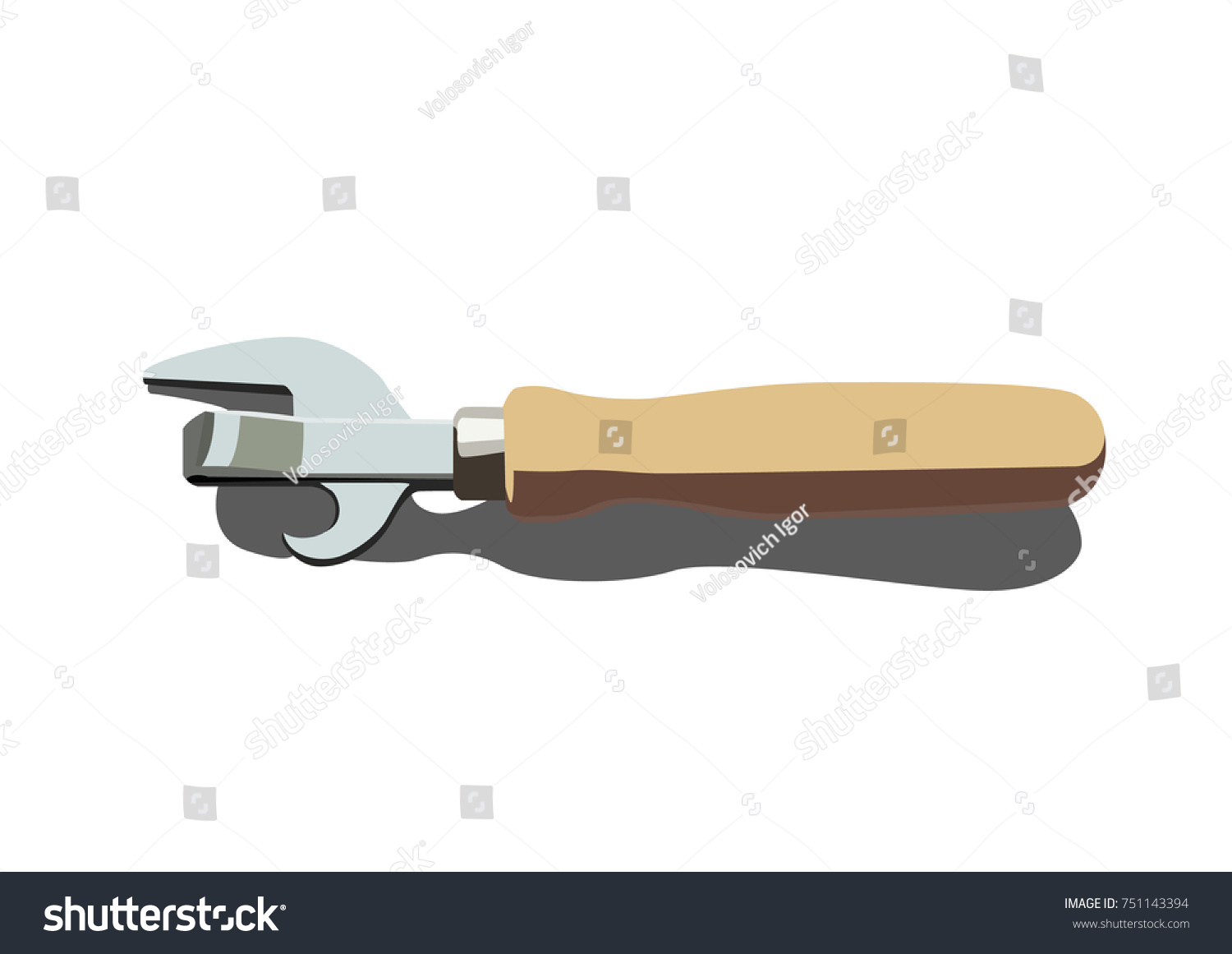 Can Opener Vector Illustration Isolated Stock Vector (Royalty Free ...