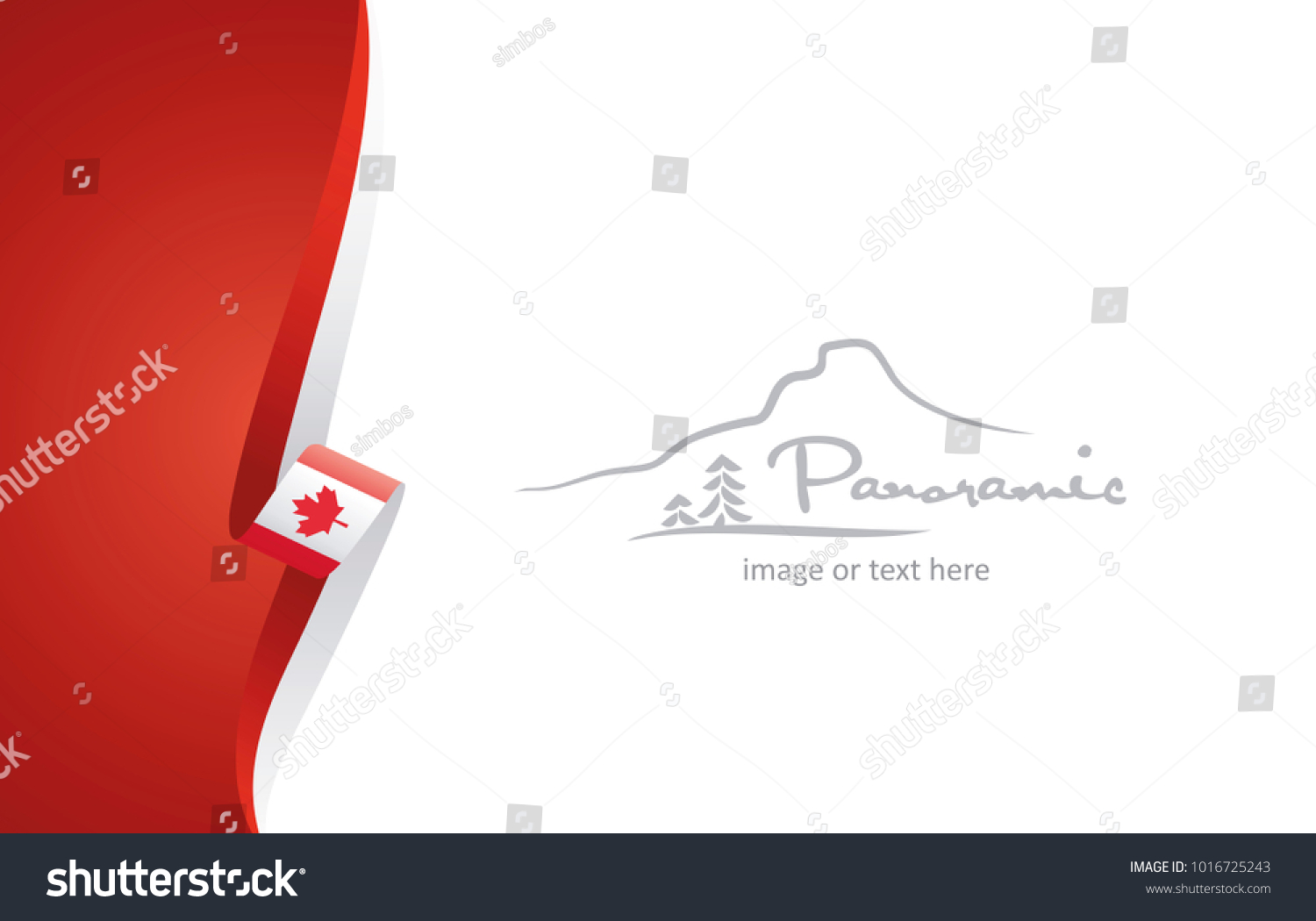 Canada Abstract Flag Brochure Cover Poster Stock Vector (Royalty Free ...