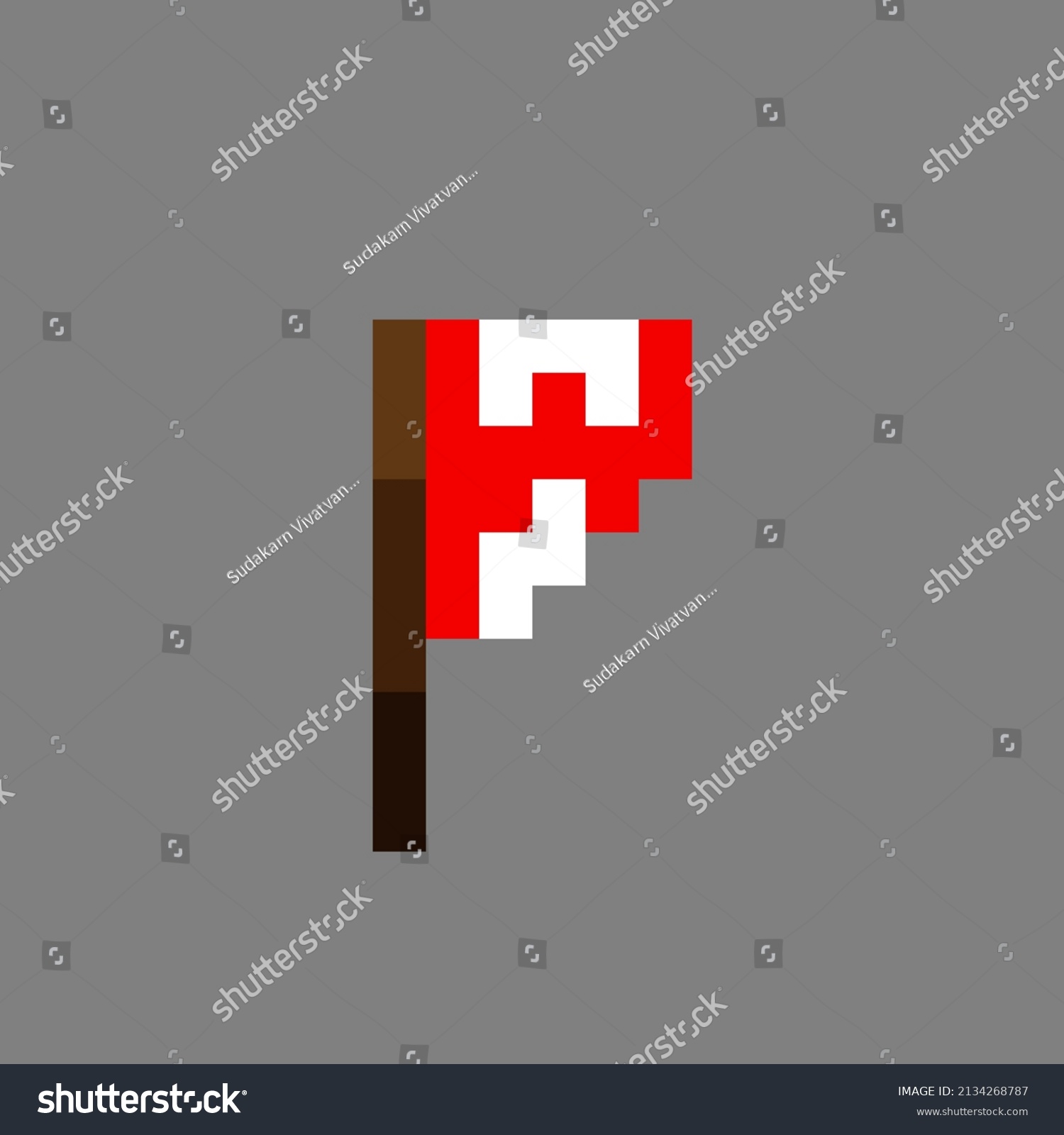 Canada Flag Pixel Art Vector Illustration Stock Vector (Royalty Free ...
