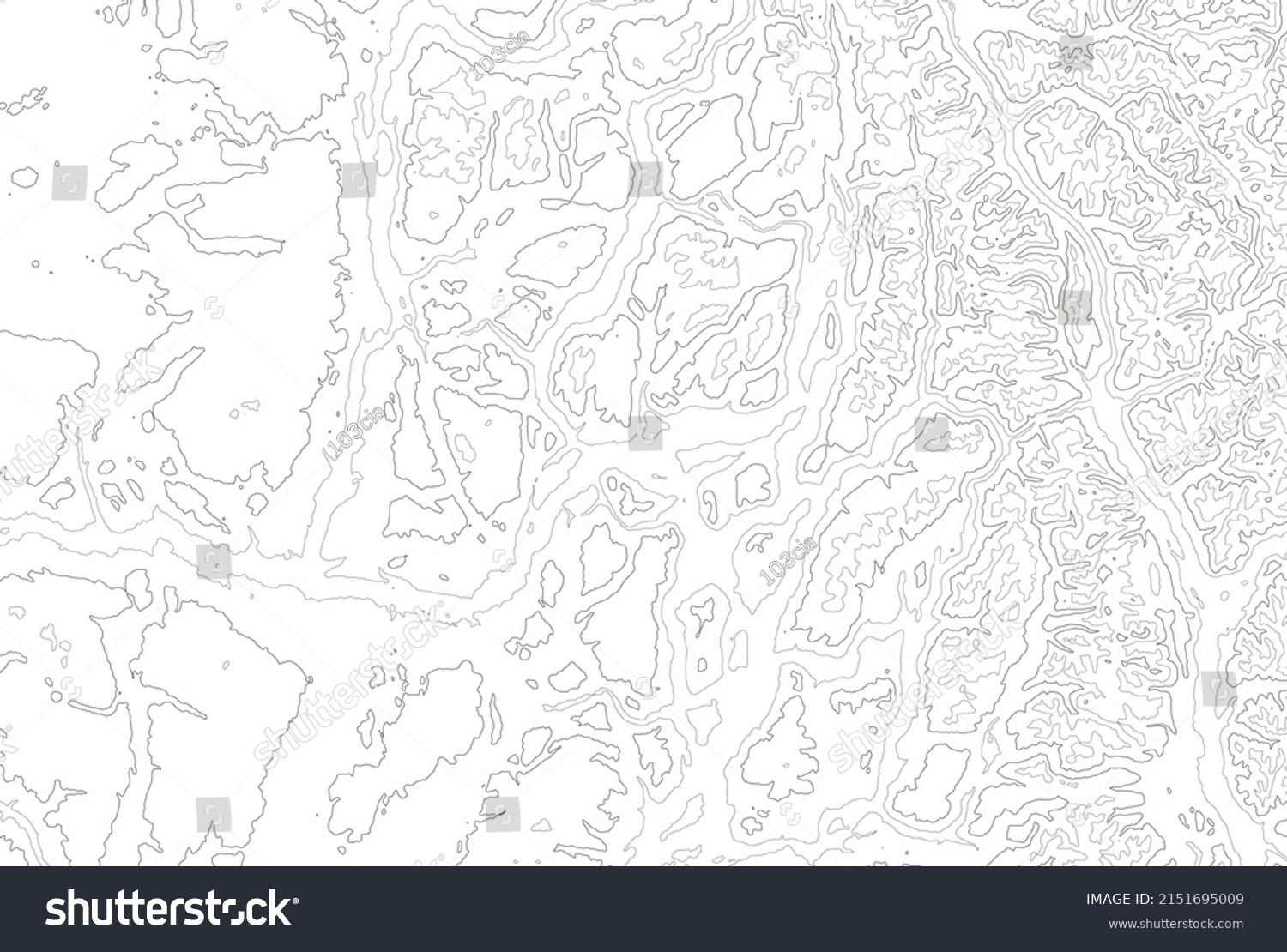 Canada Topographic Map Contour Vector Background Stock Vector (Royalty ...