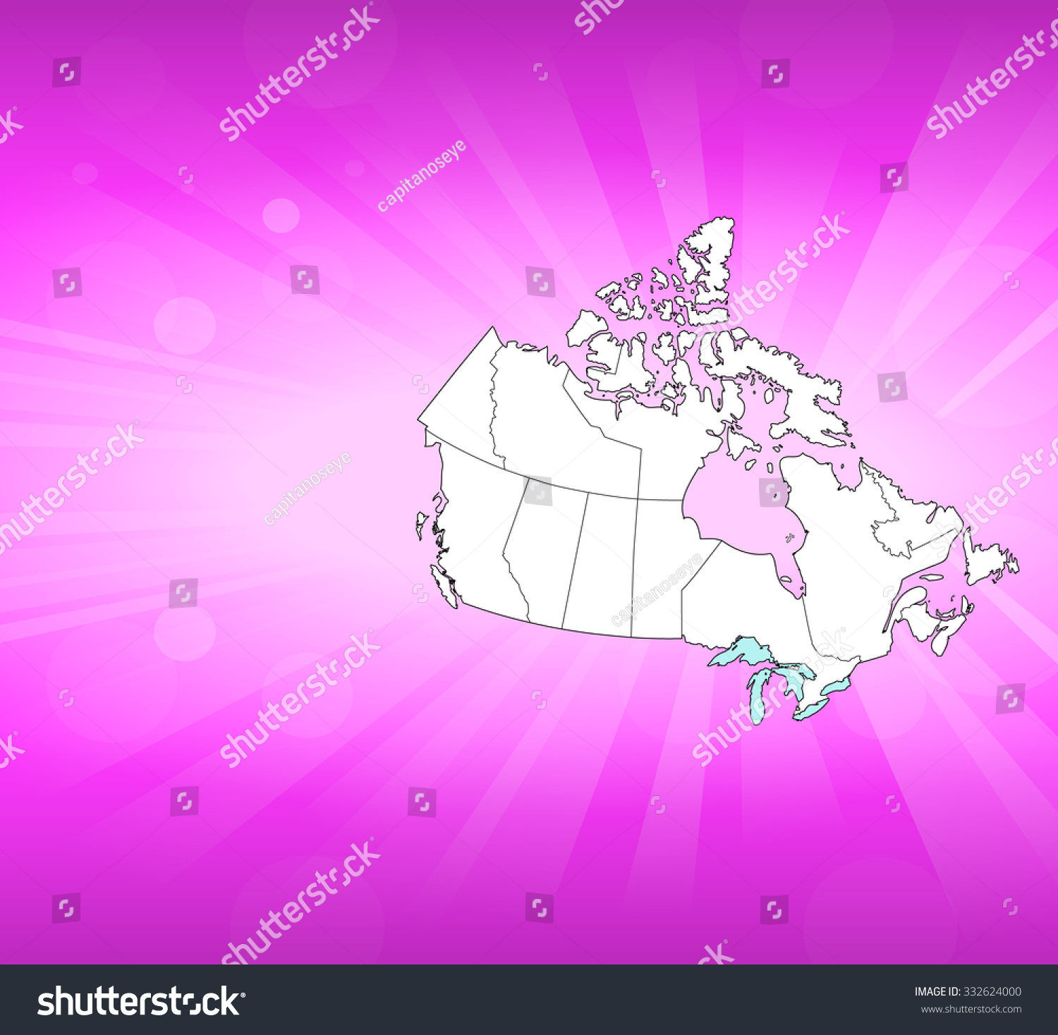 Canadian Map Background Stock Vector (Royalty Free) 332624000 ...