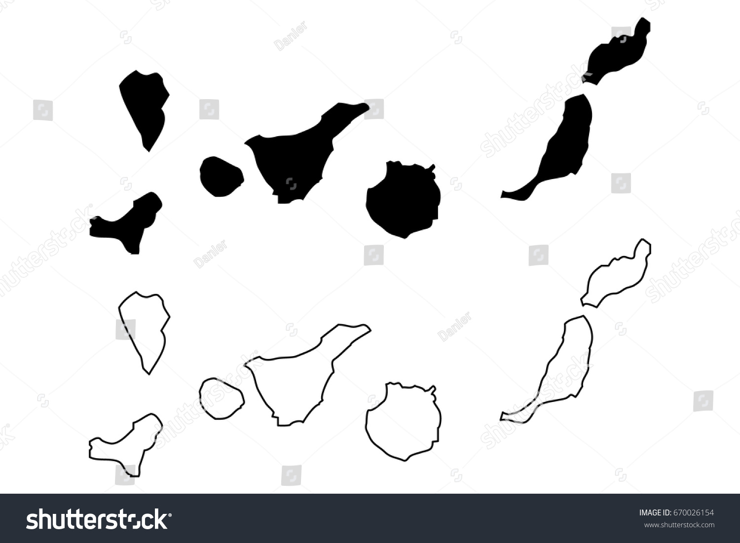Canary Islands Map Vector Illustration Scribble Stock Vector (Royalty ... Canary Islands Map Vector Illustration Scribble Stock Vector (Royalty ...