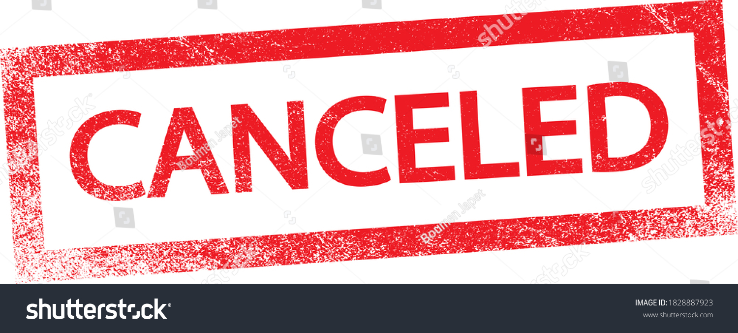 Canceled Stamp Vector On White Background Stock Vector (Royalty Free ...