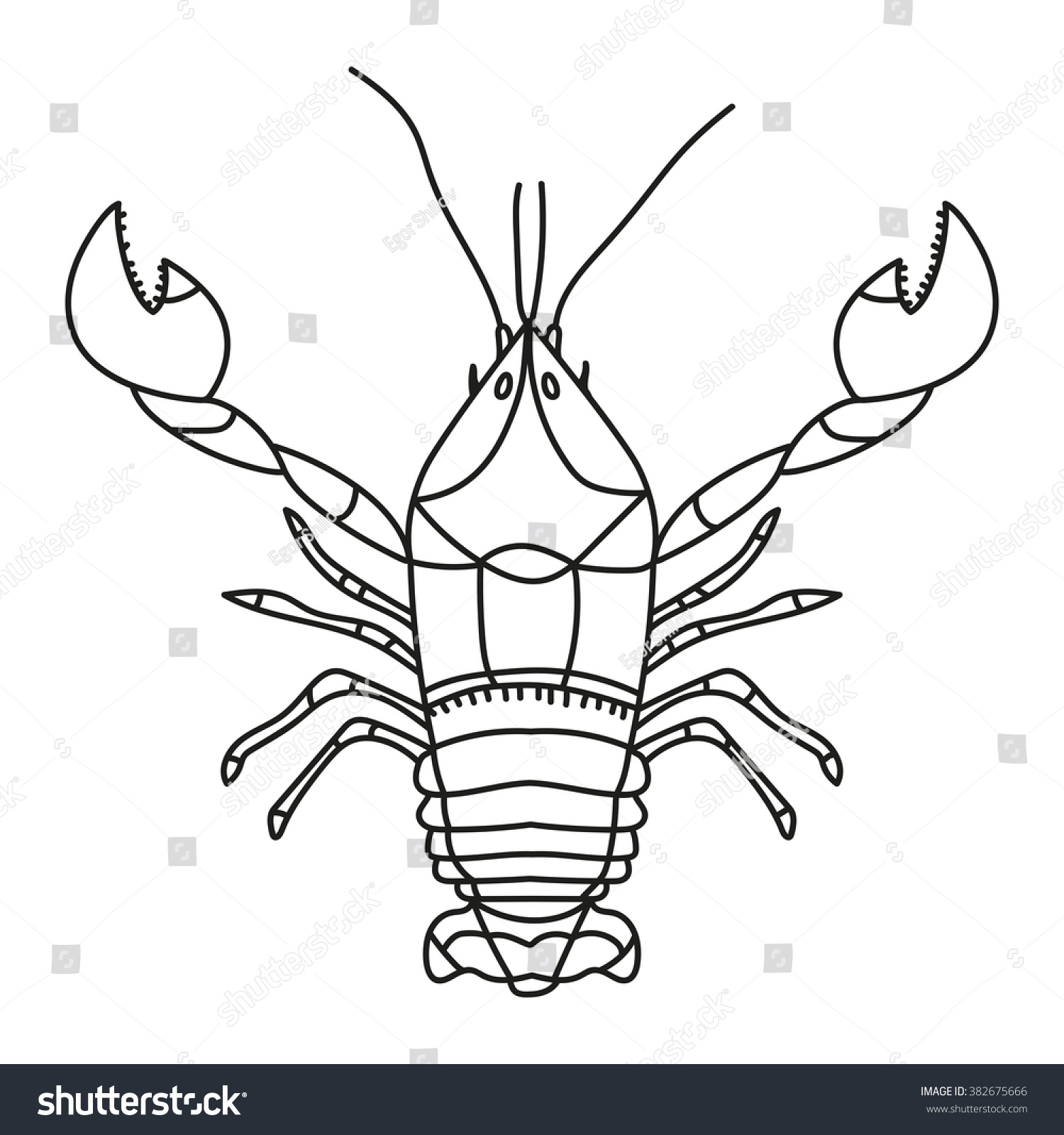 Cancer Outline Vector Drawing Stock Vector (Royalty Free) 382675666 ...