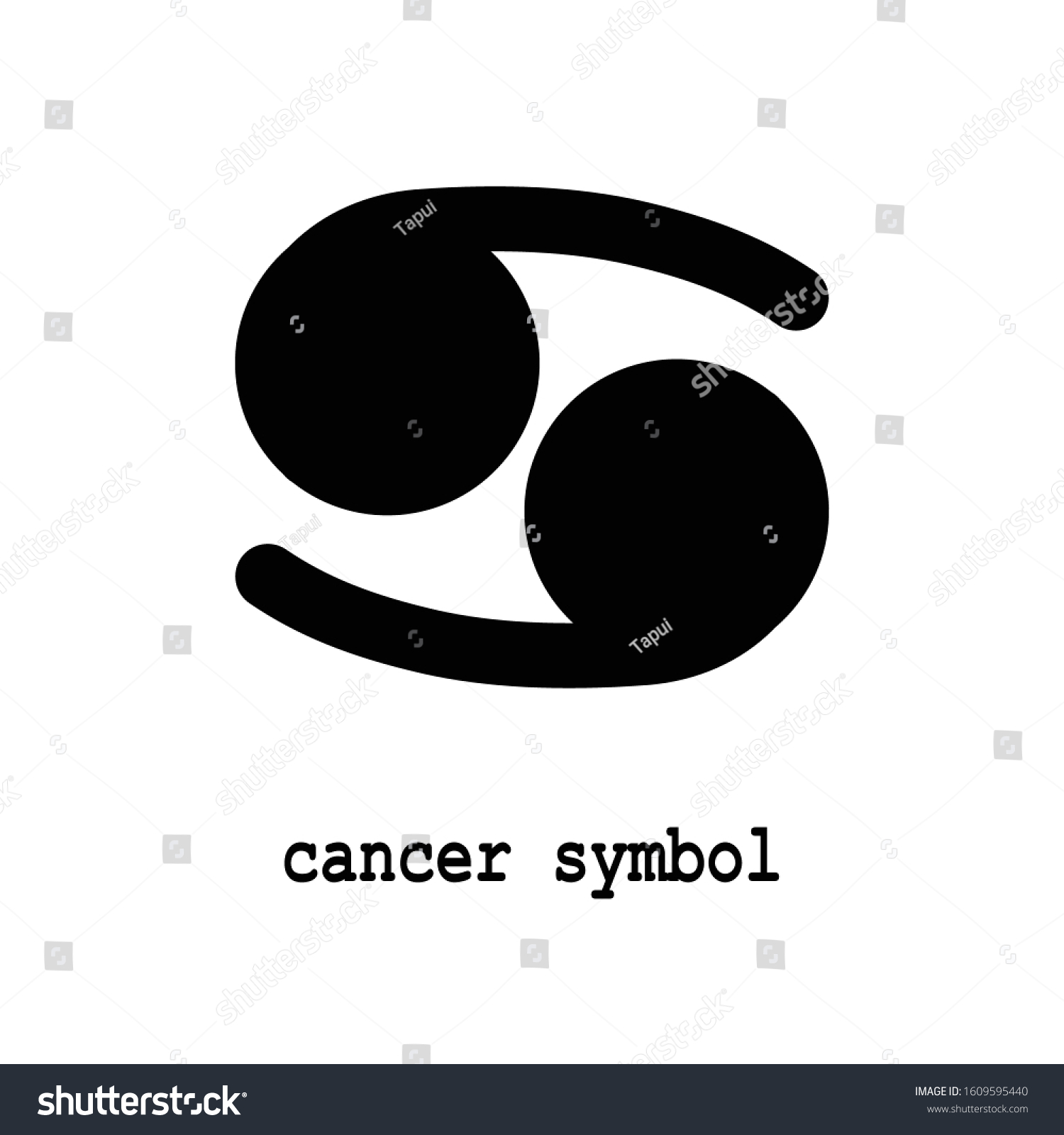 Cancer Symbol Illustrator Vector Icon Stock Vector (Royalty Free ...