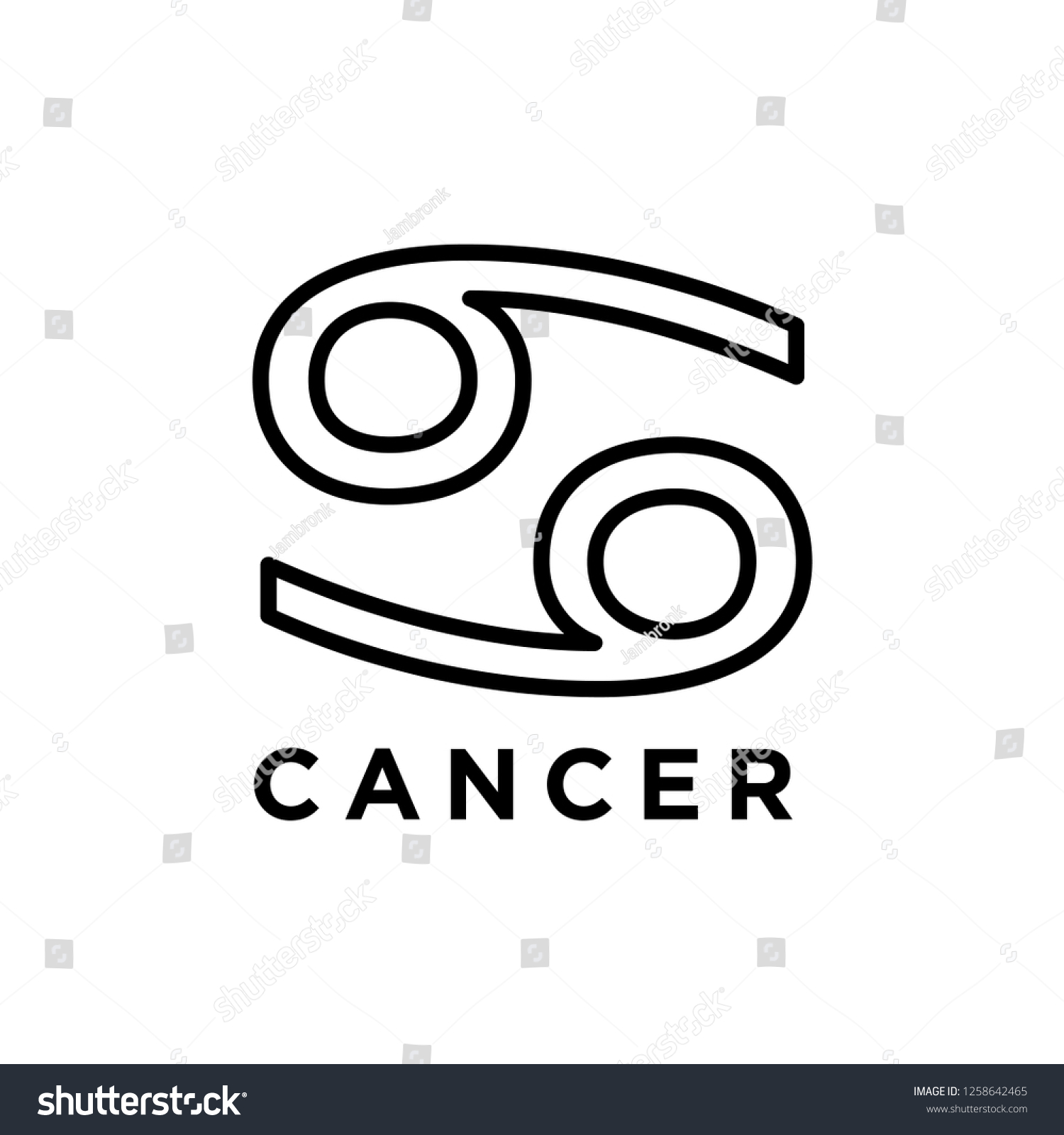 Cancer Vector Icon Stock Vector (Royalty Free) 1258642465
