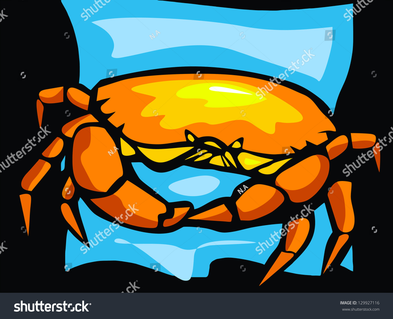 Cancer Zodiac Sign Stock Vector Royalty Free 129927116