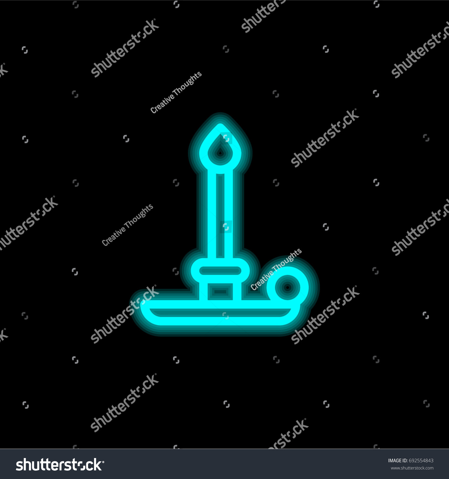 Candlestick Blue Glowing Neon Ui Ux Stock Vector (Royalty Free ... Candlestick Blue Glowing Neon Ui Ux Stock Vector (Royalty Free ...