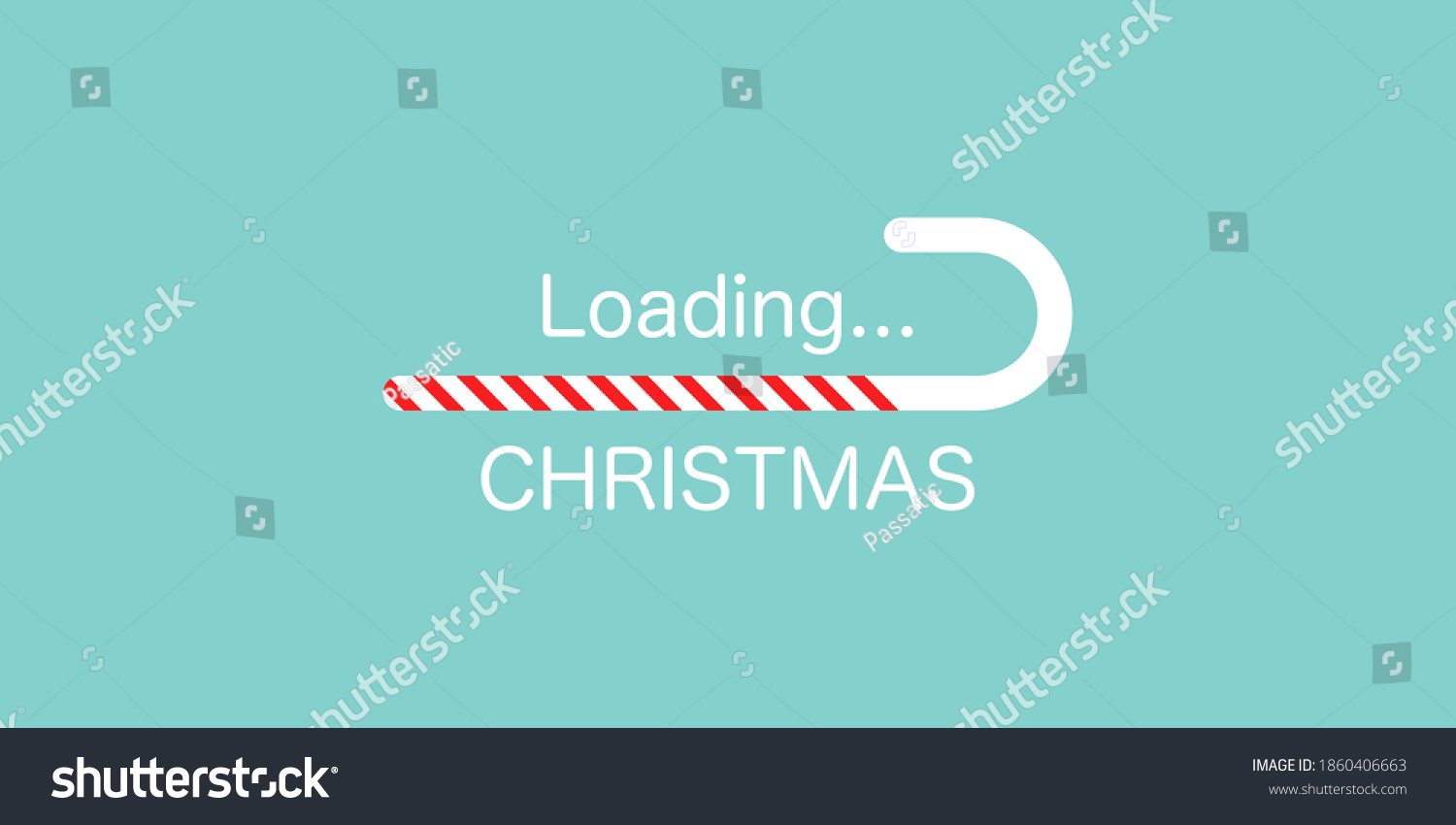 Candy Can Christmas Vector Loading Progress Stock Vector (Royalty Free ...