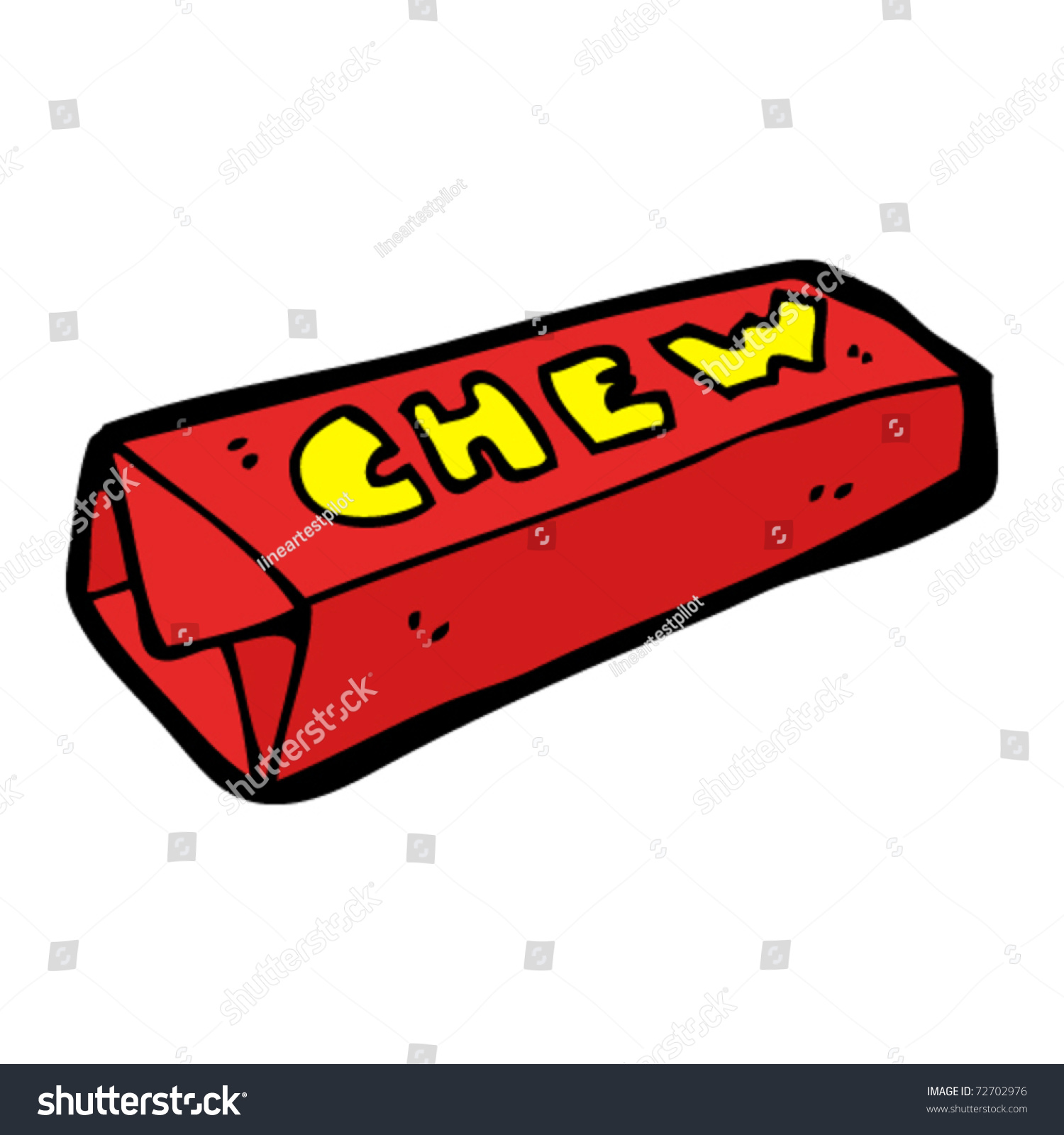 Candy Chew Bar Cartoon: เวกเตอร์สต็อก (ปลอดค่าลิขสิทธิ์) 72702976