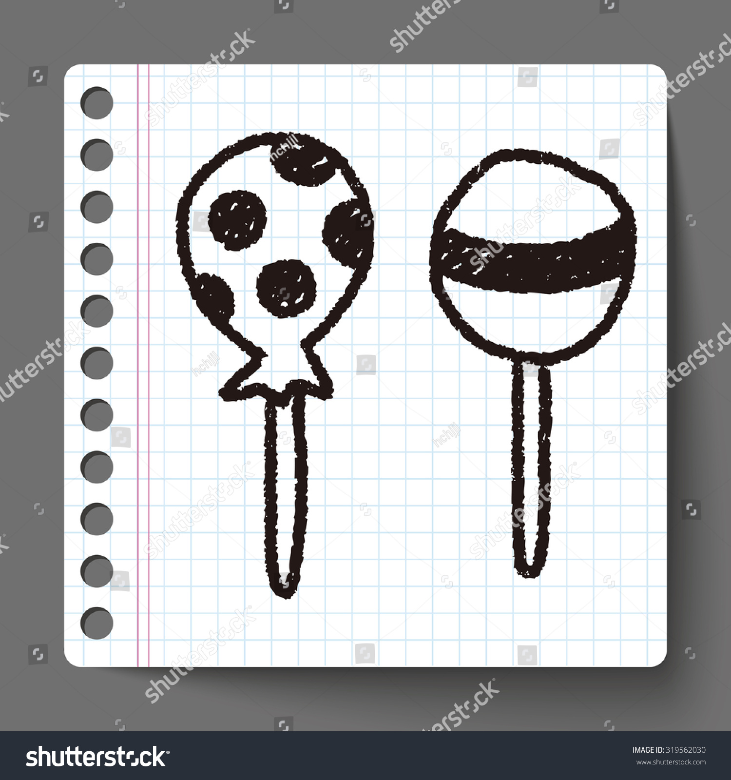 Candy Doodle Drawing Stock Vector (Royalty Free) 319562030 | Shutterstock